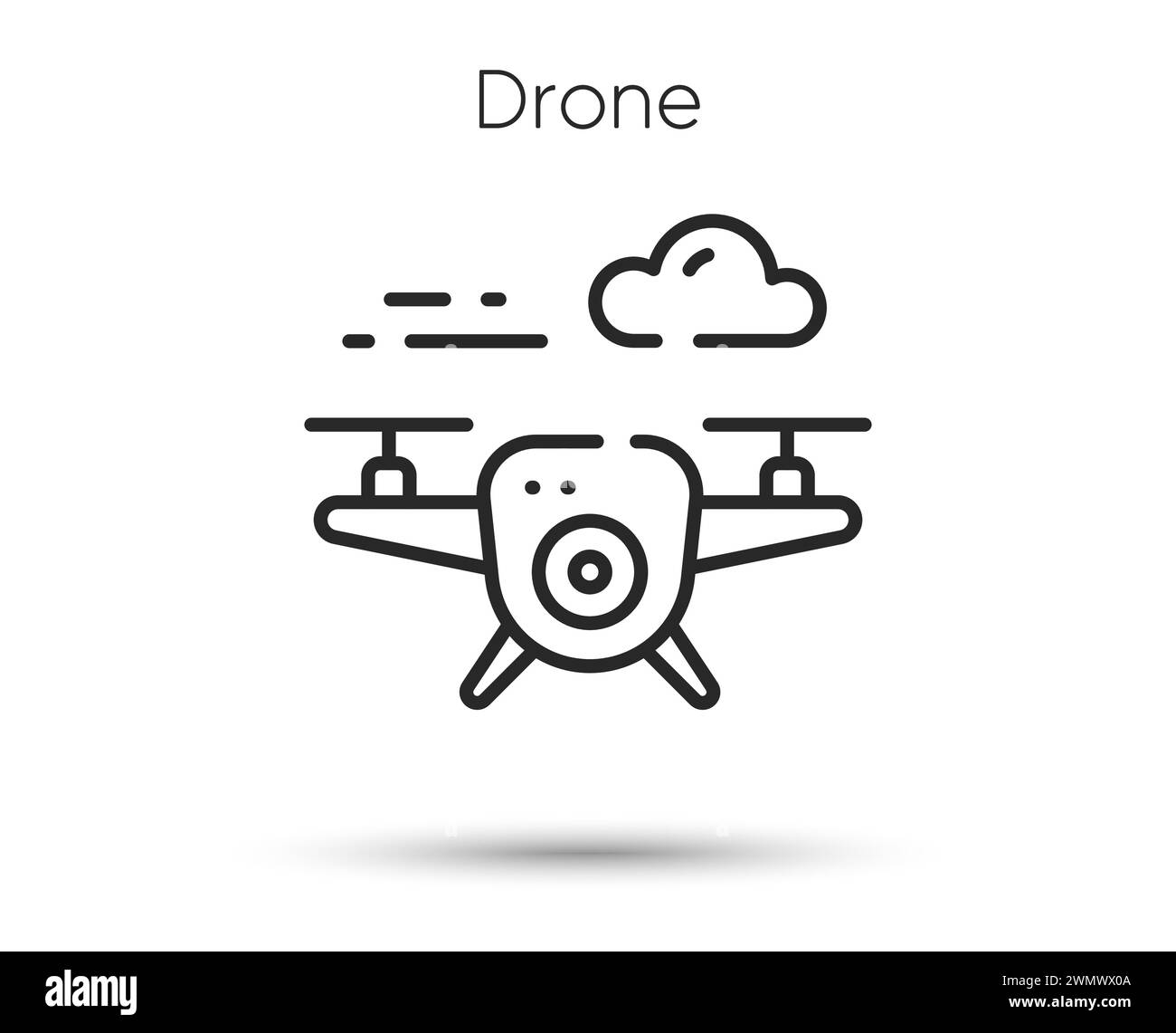 Wireless quadcopter drone icons Cut Out Stock Images & Pictures - Alamy