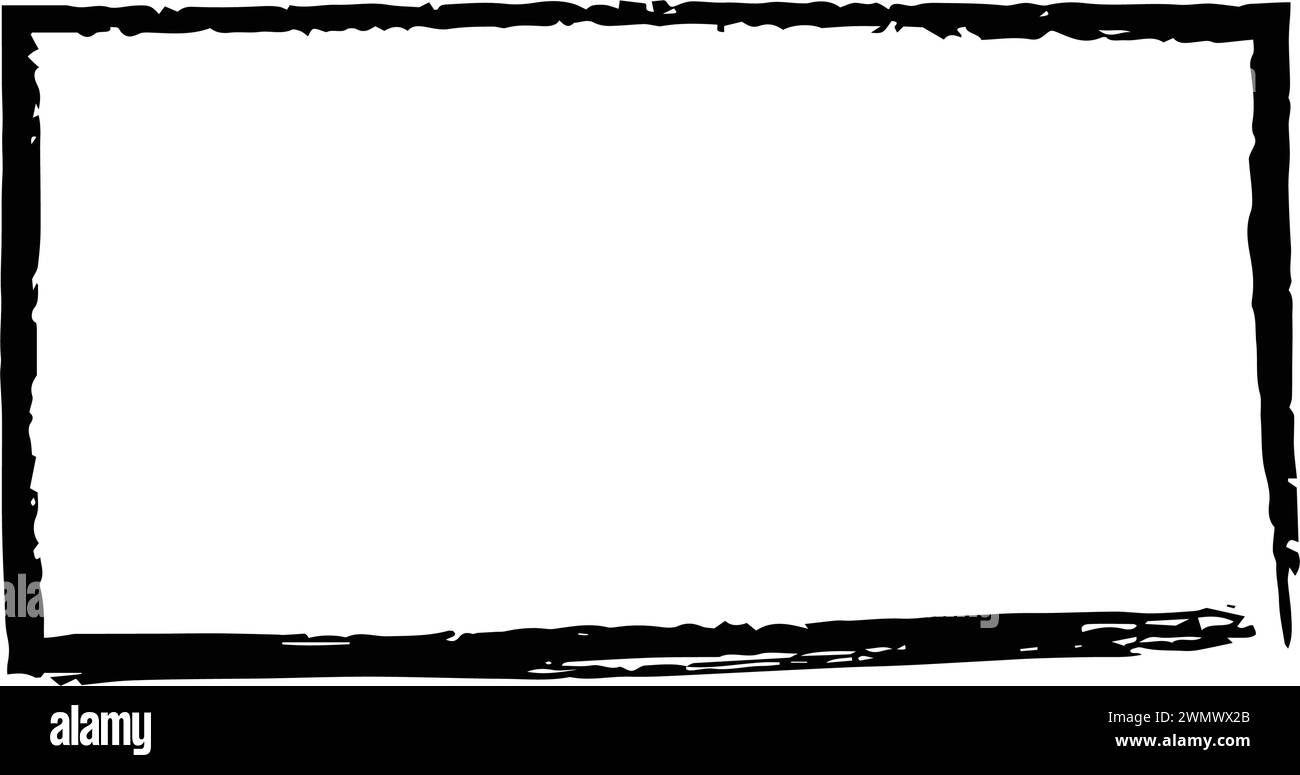 Frame rectangle outline border grunge shape icon, vertical, rectangle ...