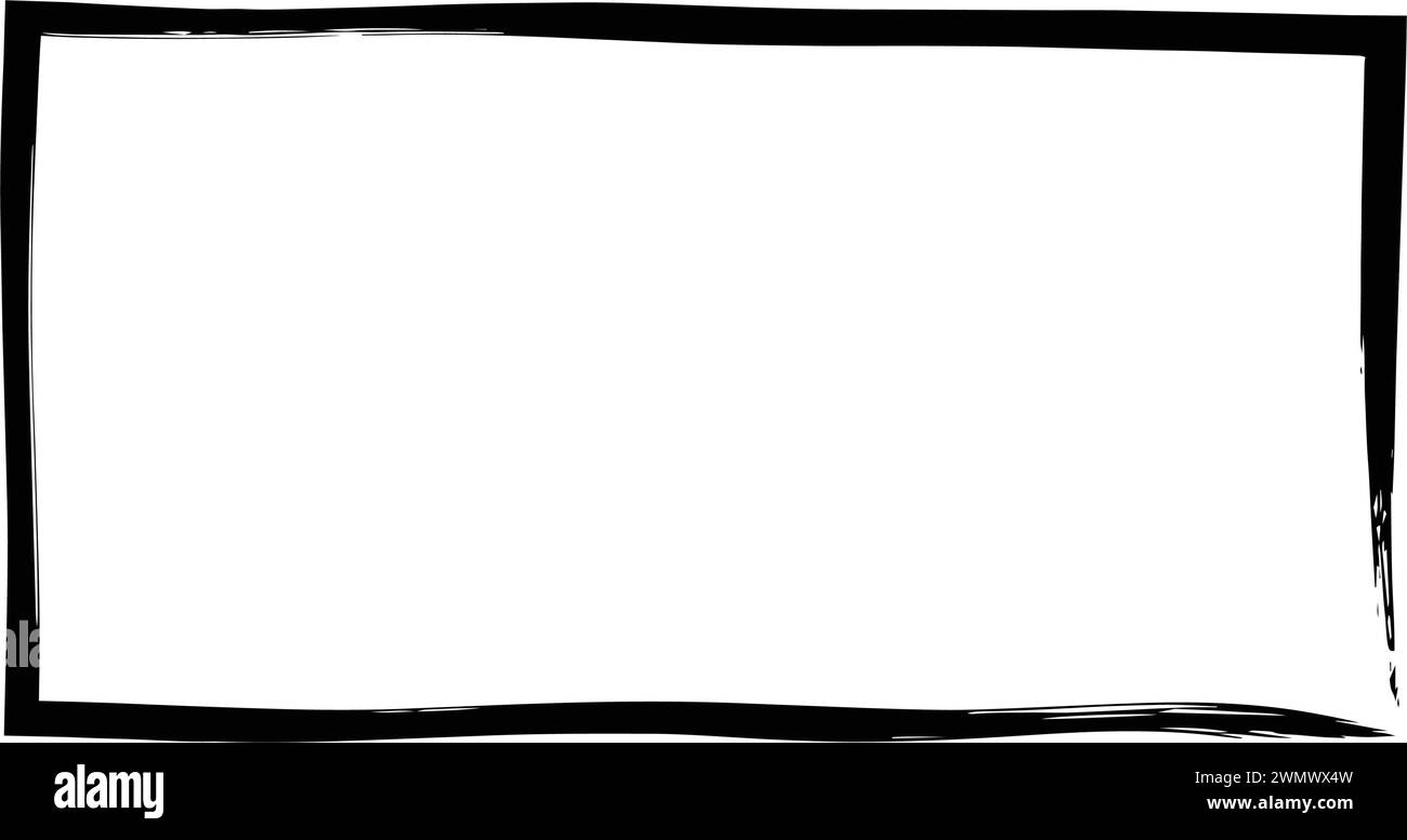 Frame rectangle outline border grunge shape icon, vertical, rectangle ...