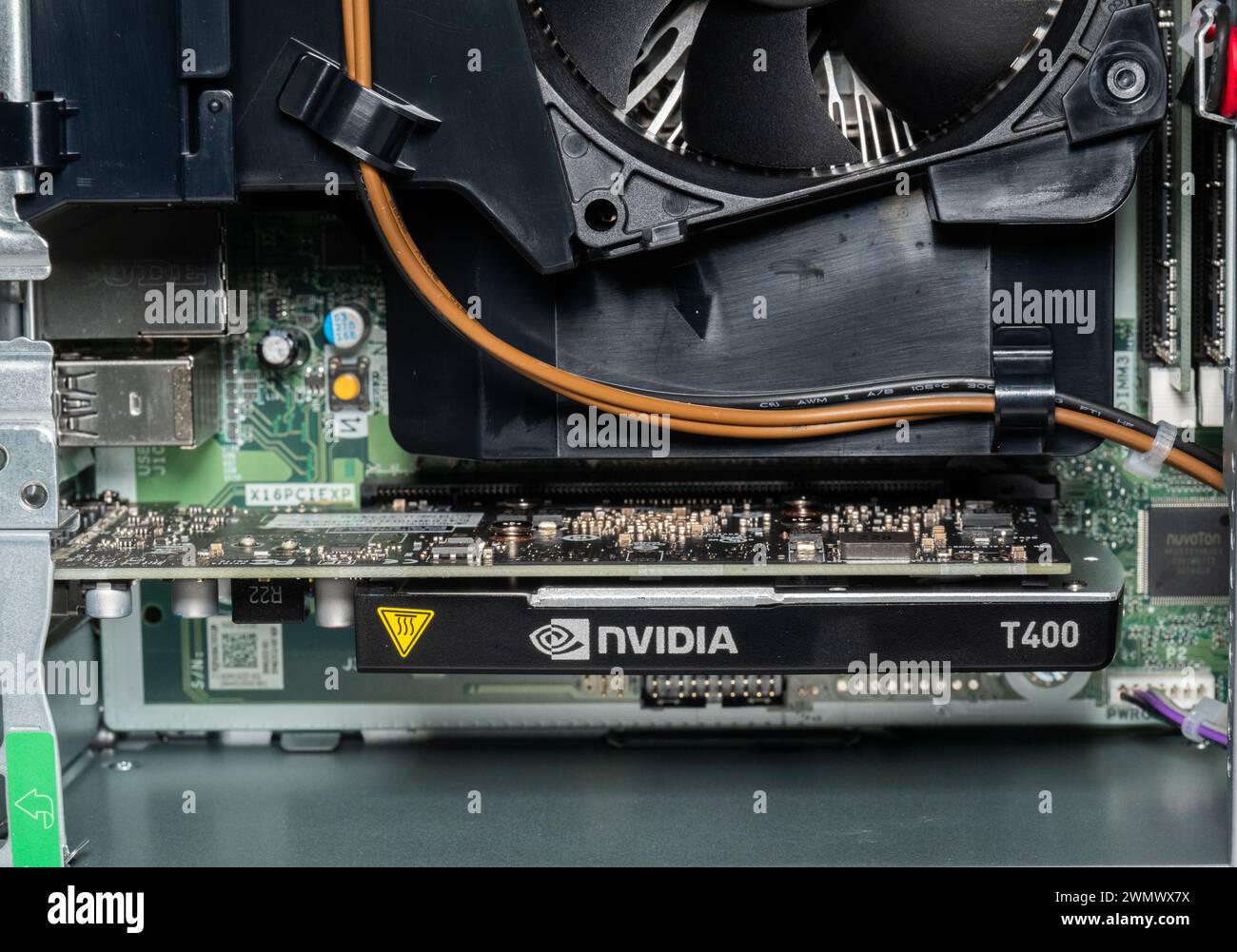 Nvidia T400 graphics card in a HP desktop PC Stock Photo - Alamy
