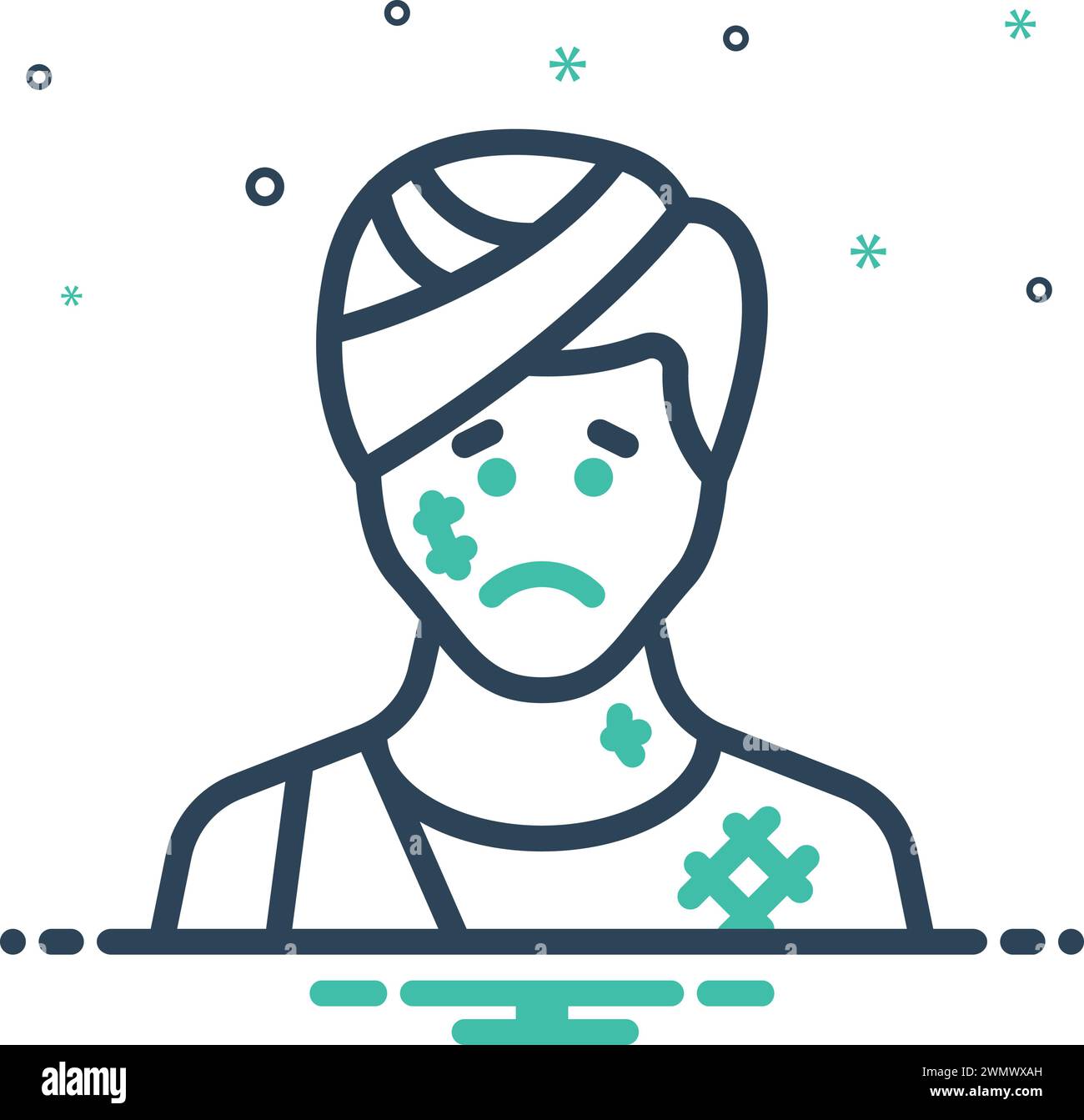 Injured injuries Stock Vector Images - Alamy