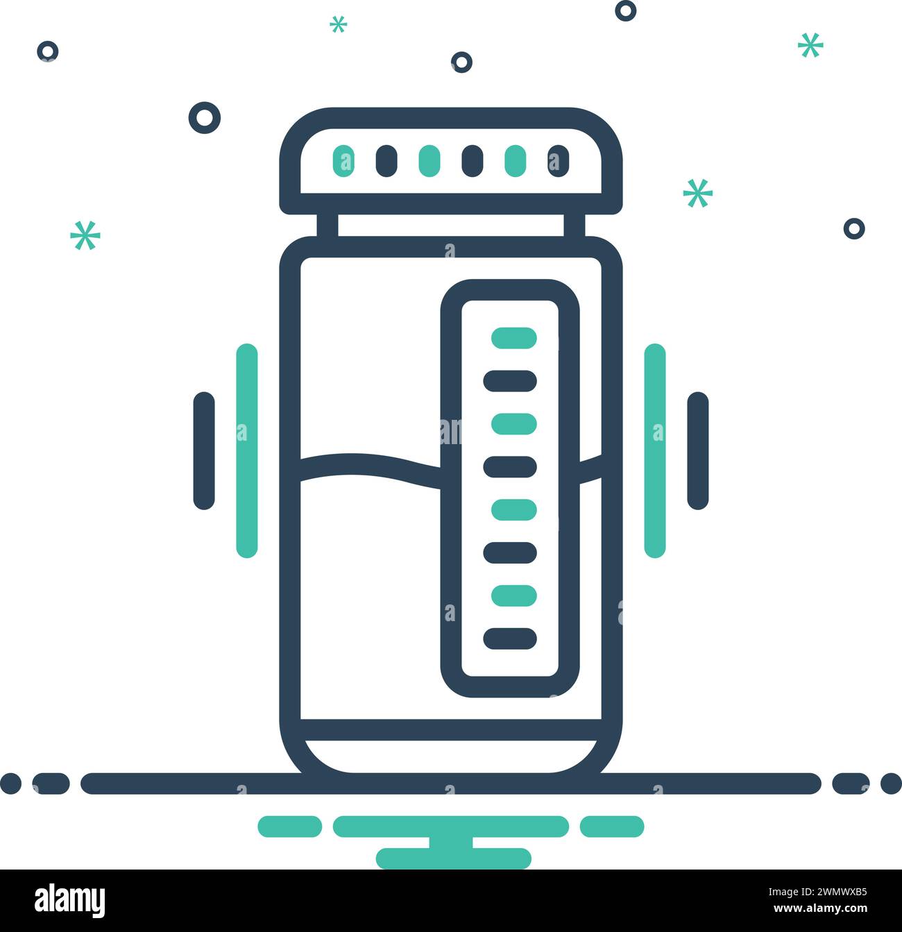 Specimen collection bottle Stock Vector Images - Alamy