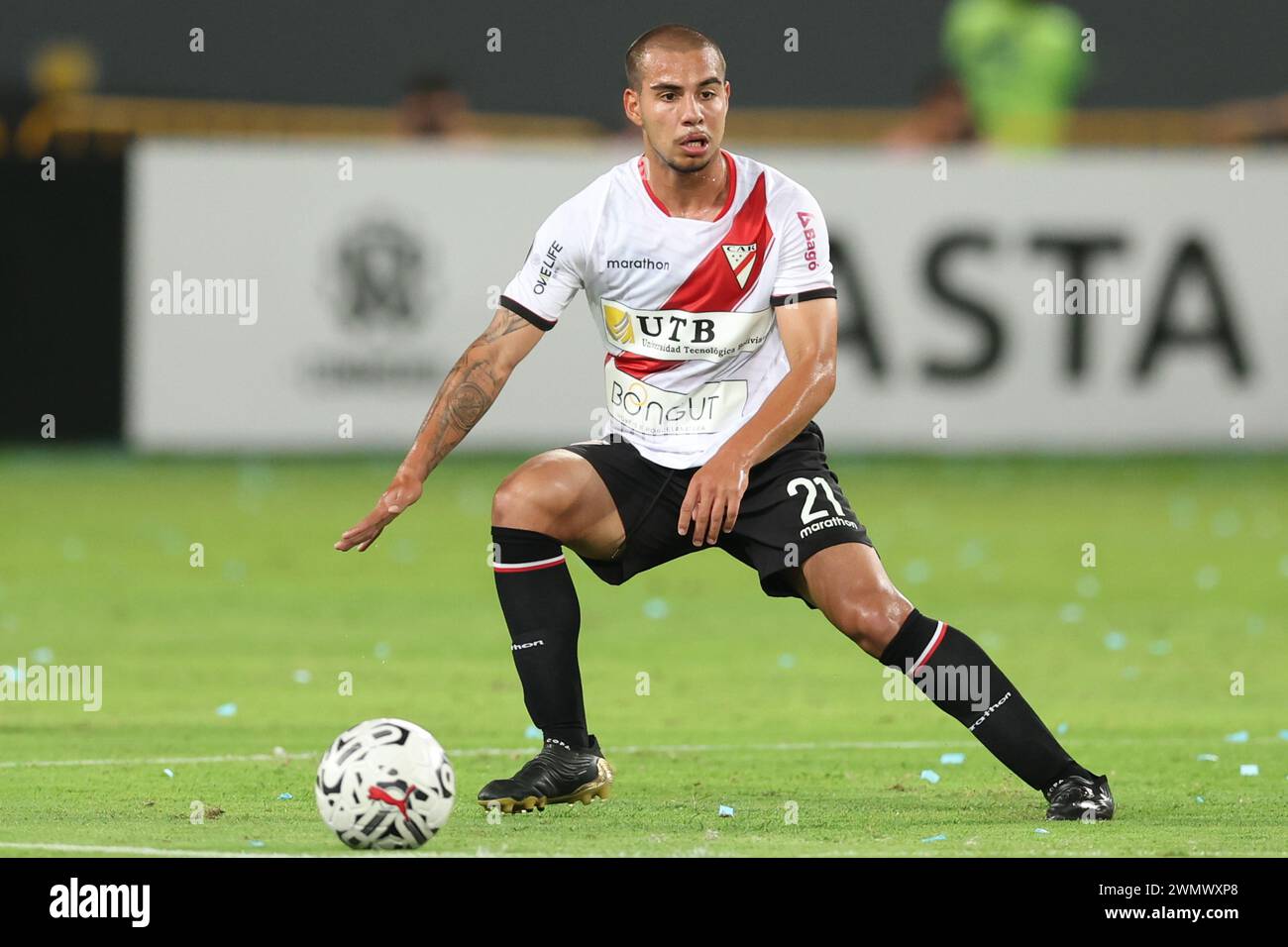 Lima, Peru. 28th Feb, 2024. Robson Matheus of Always Ready during the ...