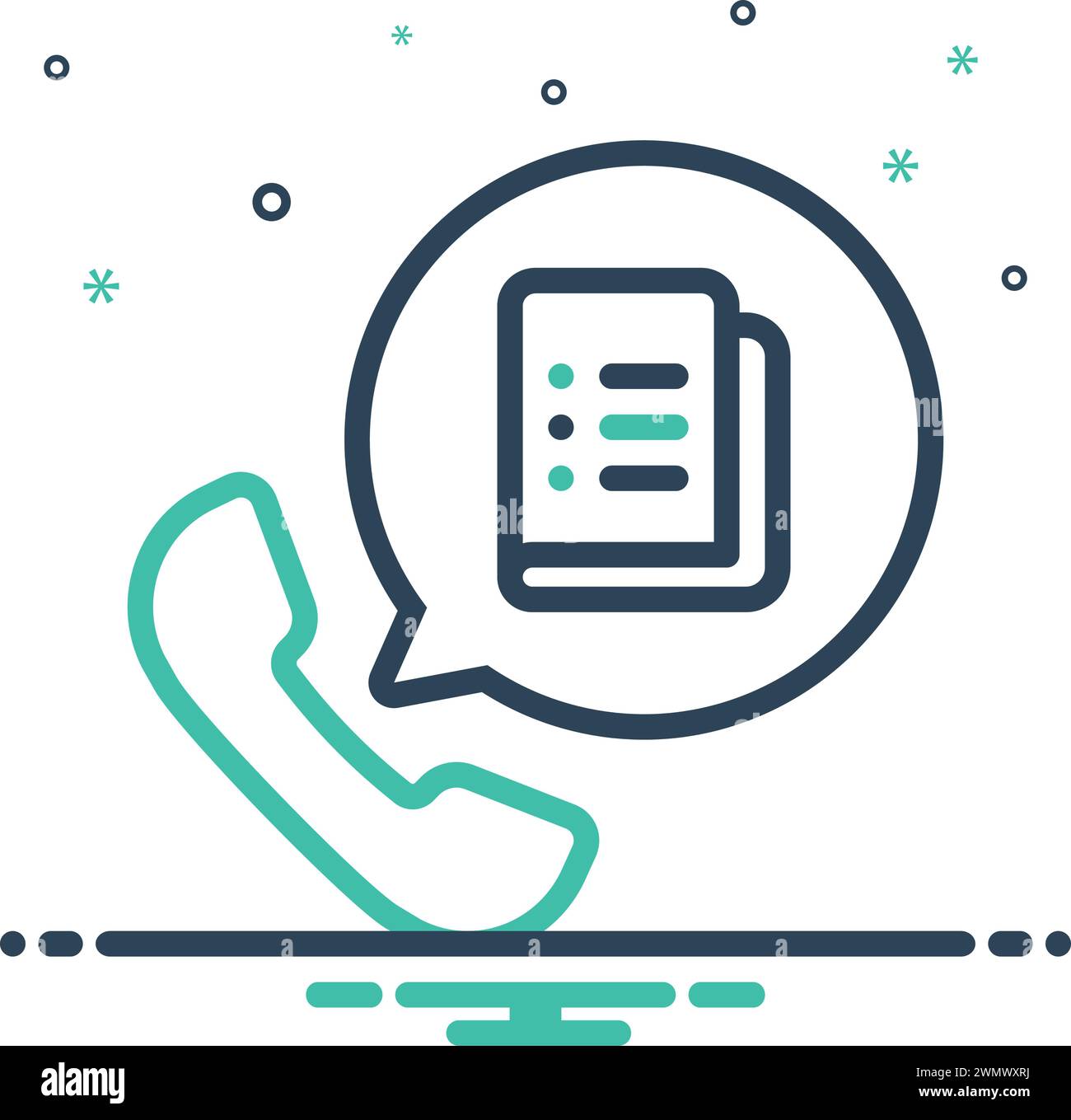 Call list Stock Vector Images - Alamy