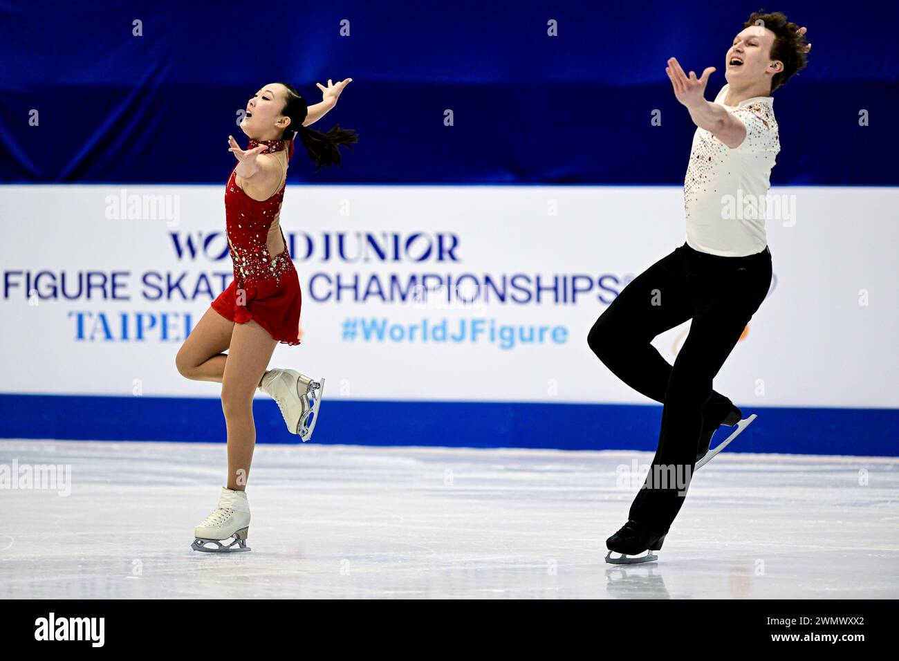 Naomi WILLIAMS & Lachlan LEWER (USA), during Junior Pairs Short Program ...