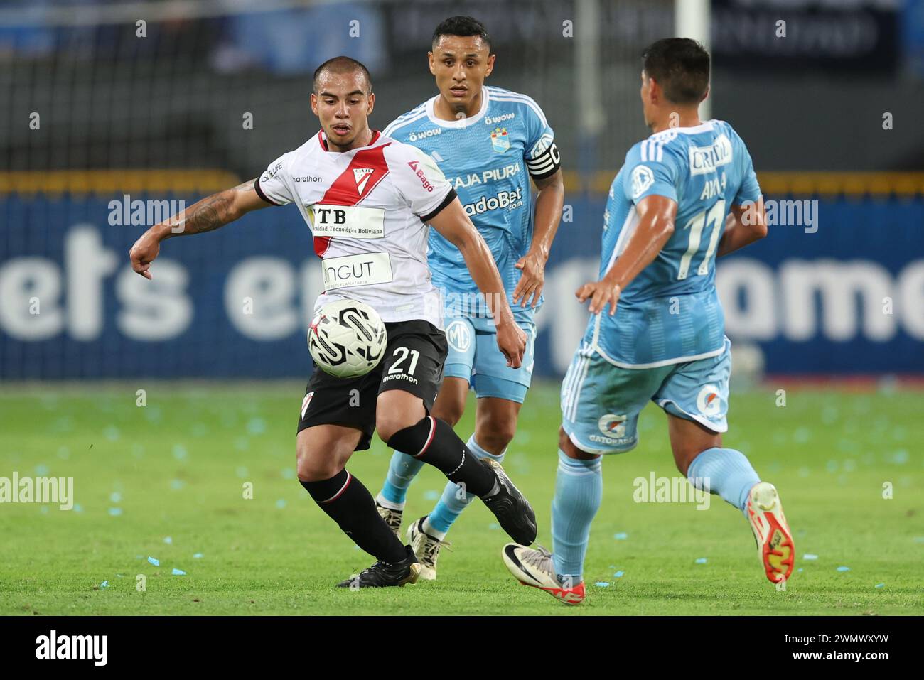 Lima, Peru. 28th Feb, 2024. Robson Matheus of Always Ready during the ...