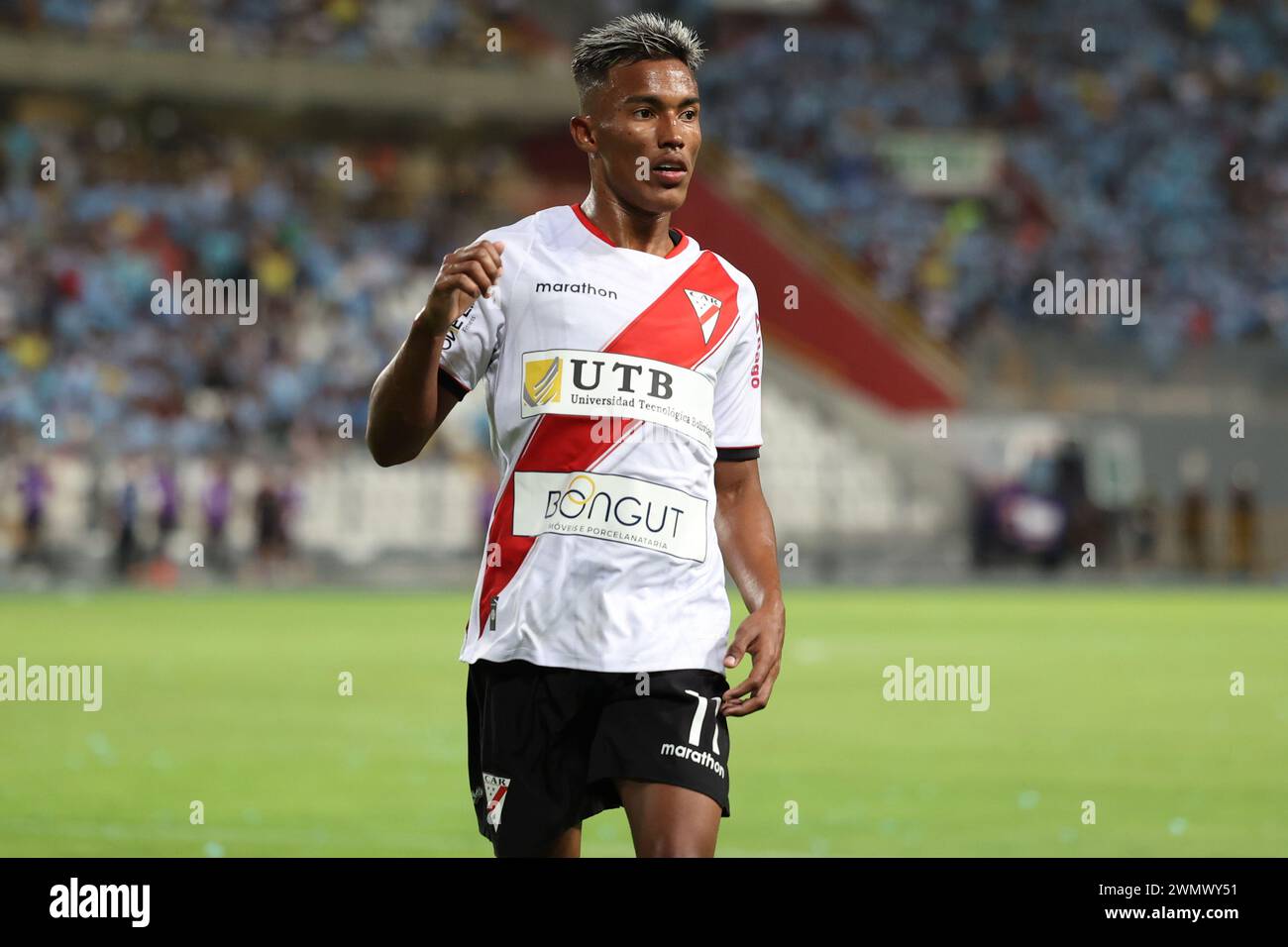 Lima, Peru. 28th Feb, 2024. Darlin Rodriguez of Always Ready during the ...