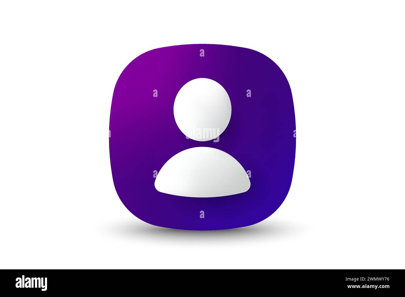 User profile 3d icon. Avatar or person button. Profile picture ...