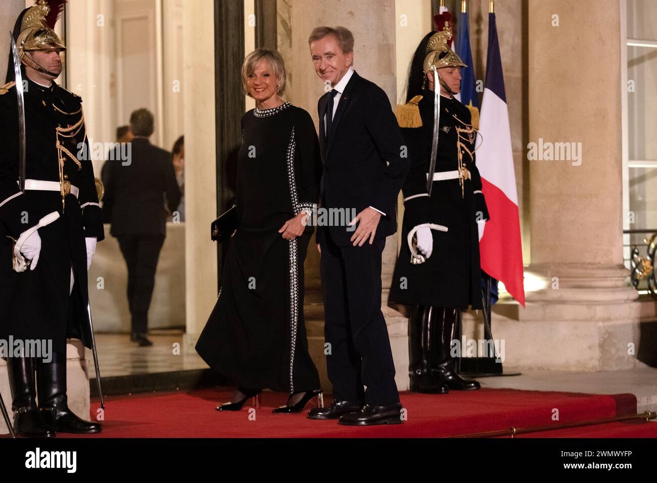 Paris, France, Tuesday 27 february 2024, Mr Bernard Arnault and Mme ...
