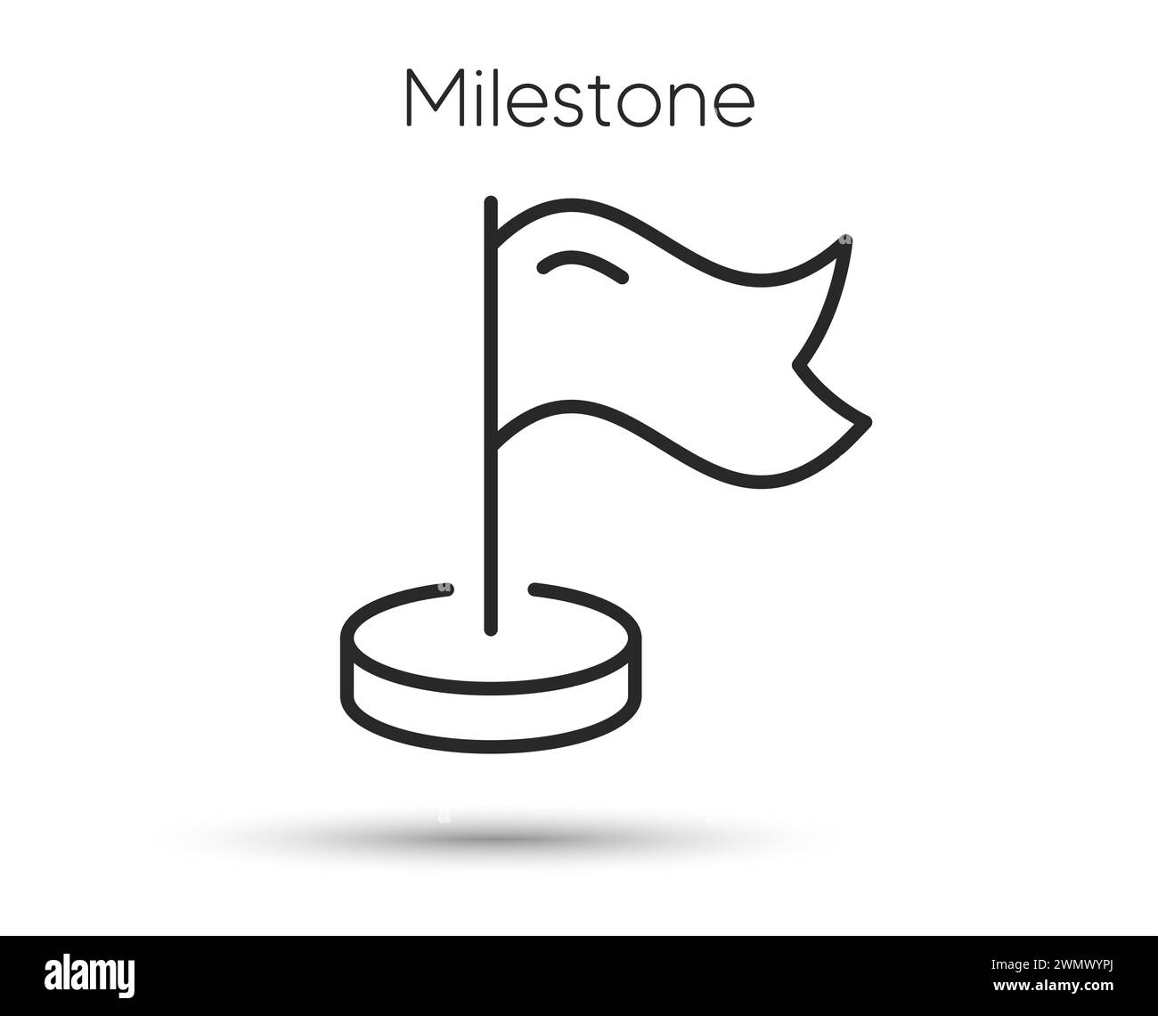 Map of milestone Cut Out Stock Images & Pictures - Alamy