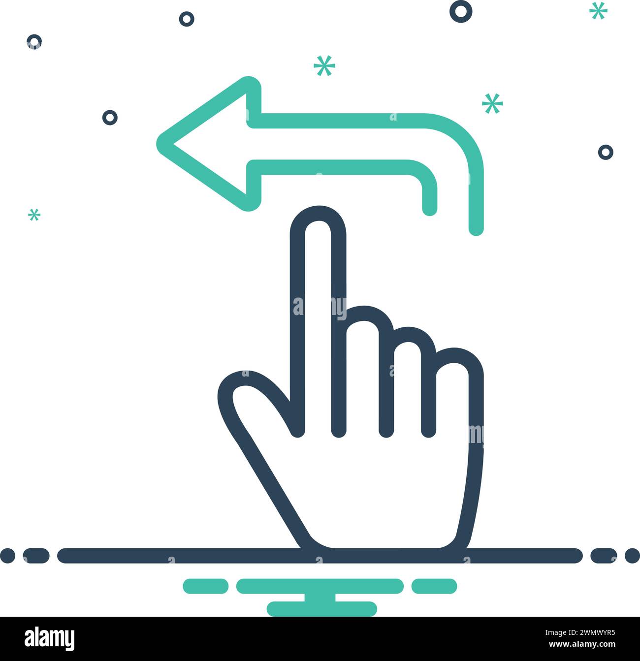 Turn left Stock Vector Images - Alamy