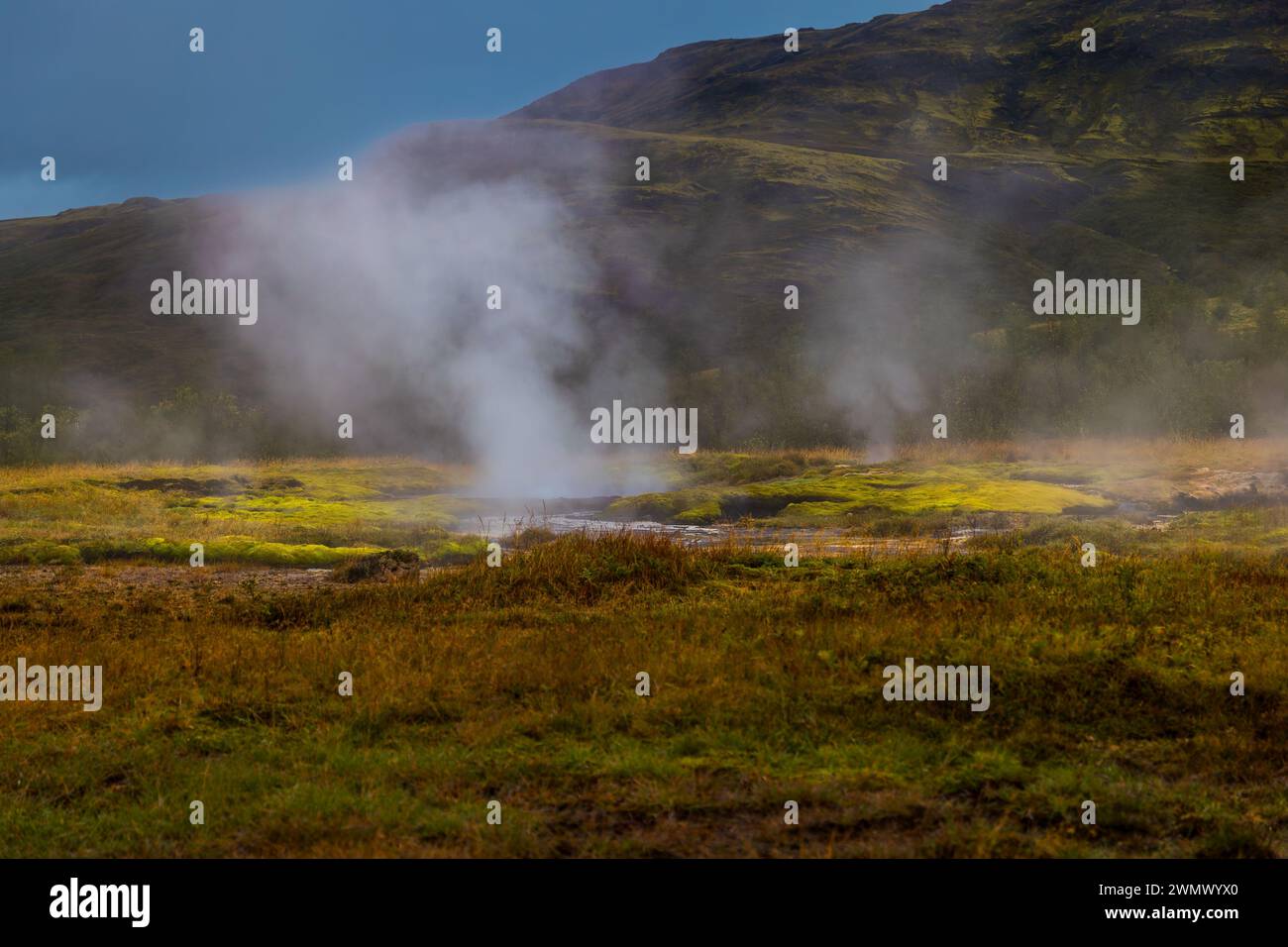 Geyser Hot Spring Area, Iceland Stock Photo - Alamy