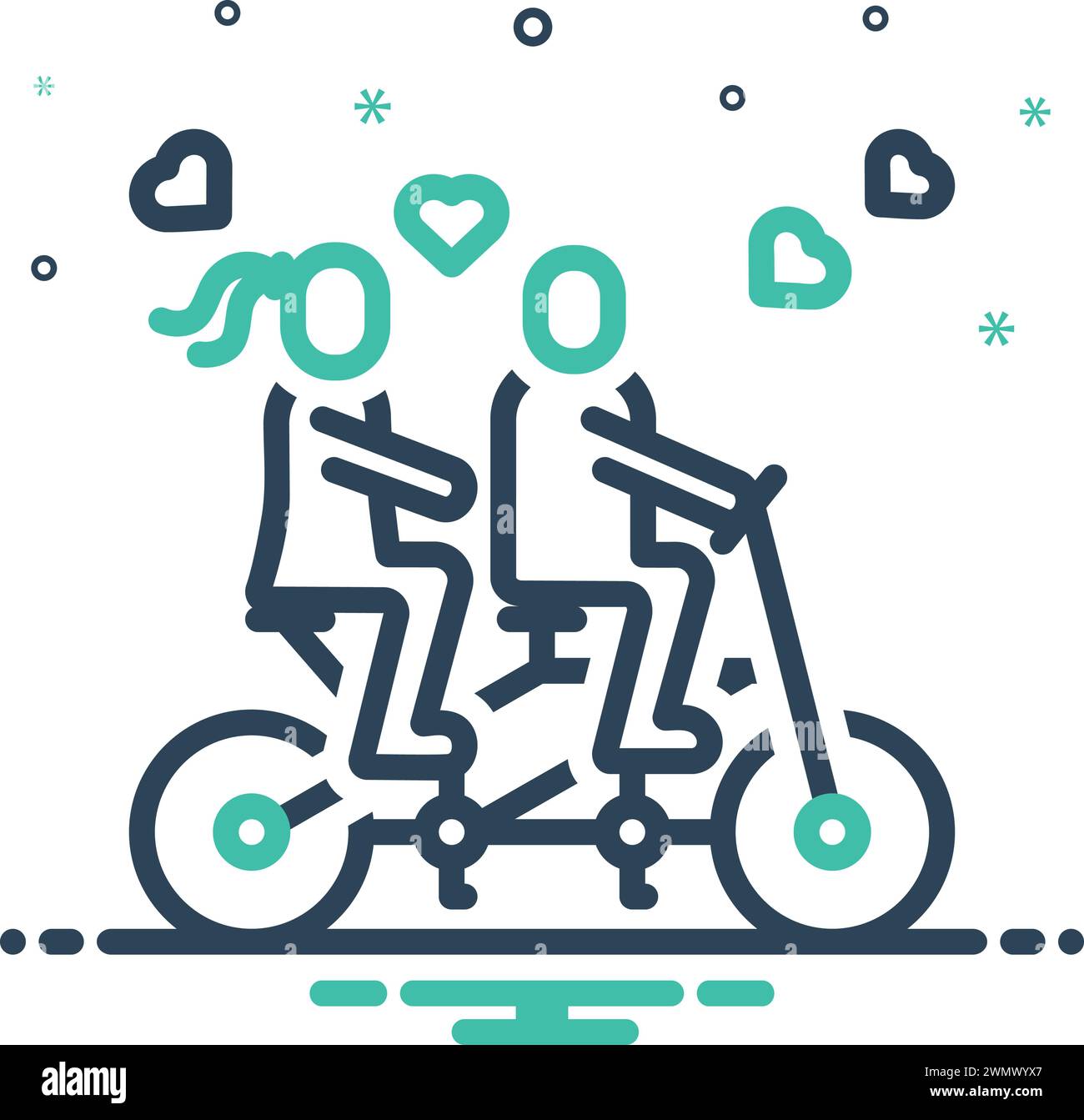 Icon for two happy couple,couple Stock Vector Image & Art - Alamy