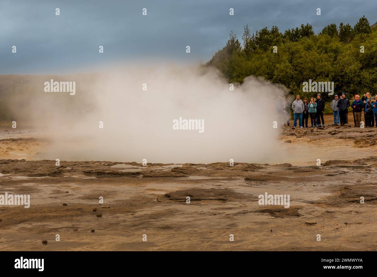 Geyser Hot Spring Area, Iceland Stock Photo - Alamy