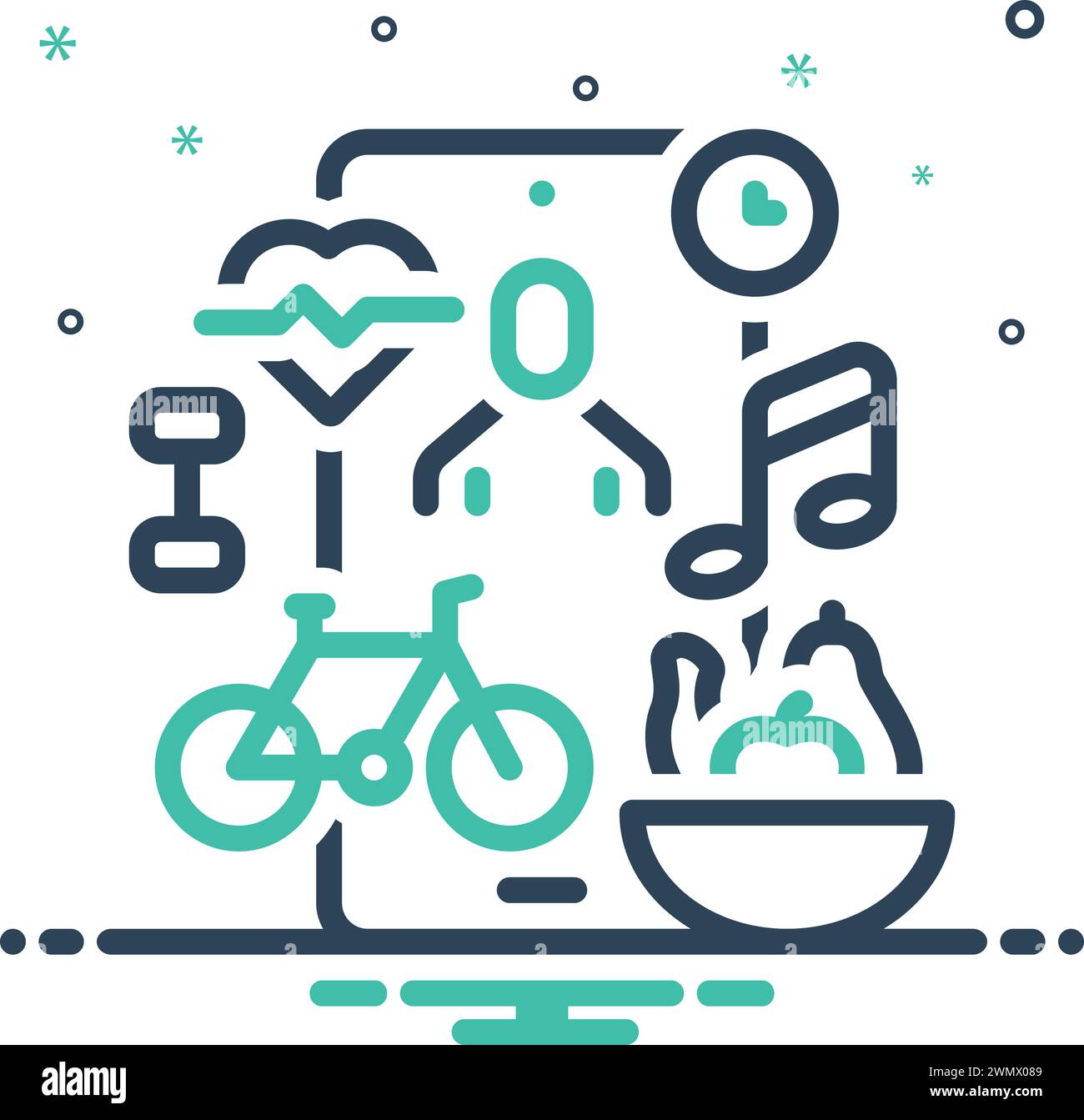 Lifestyle routine Stock Vector Images - Alamy