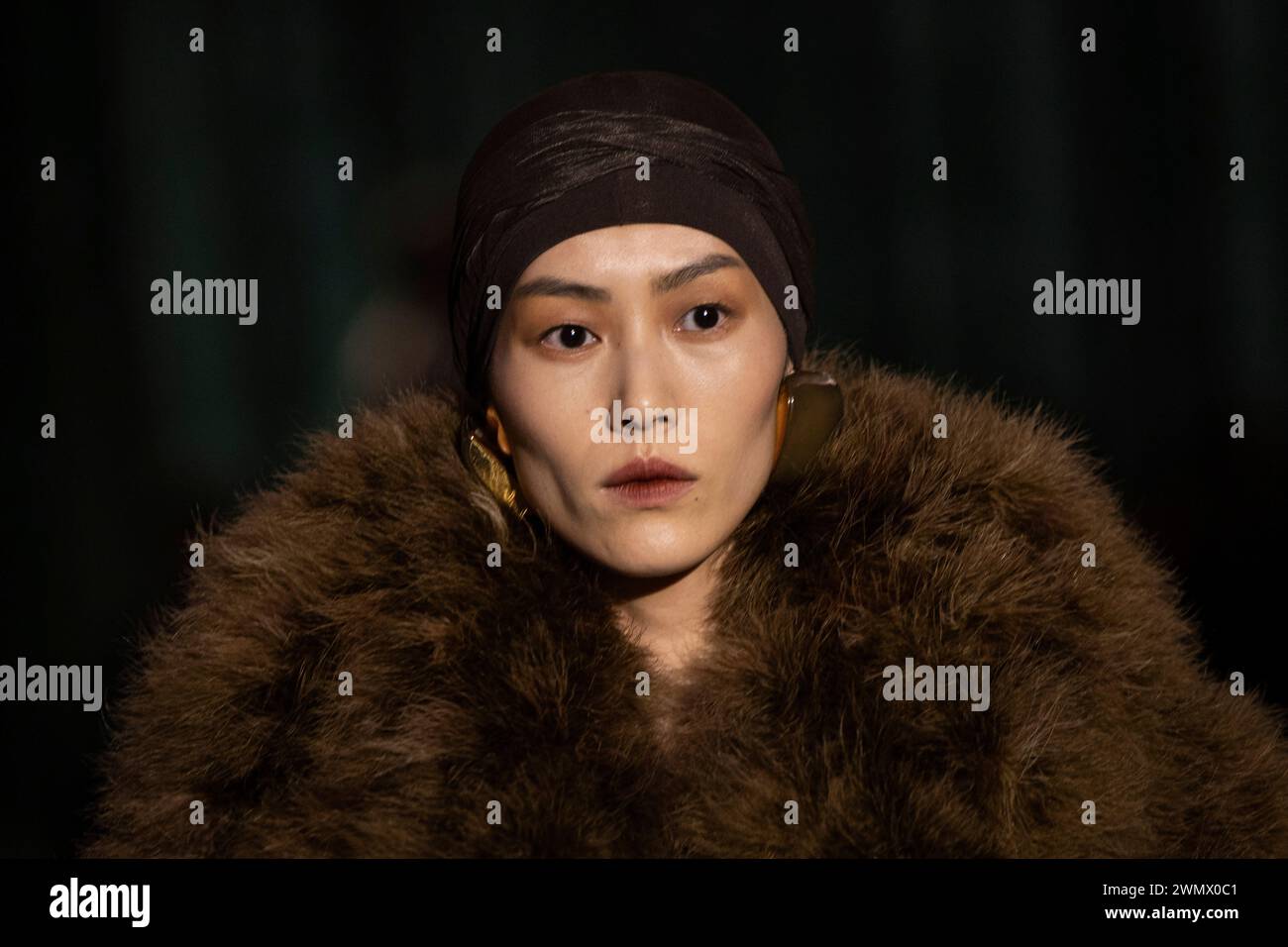 EDS NOTE: NUDITY - Models wear creations as part of the Saint Laurent ...