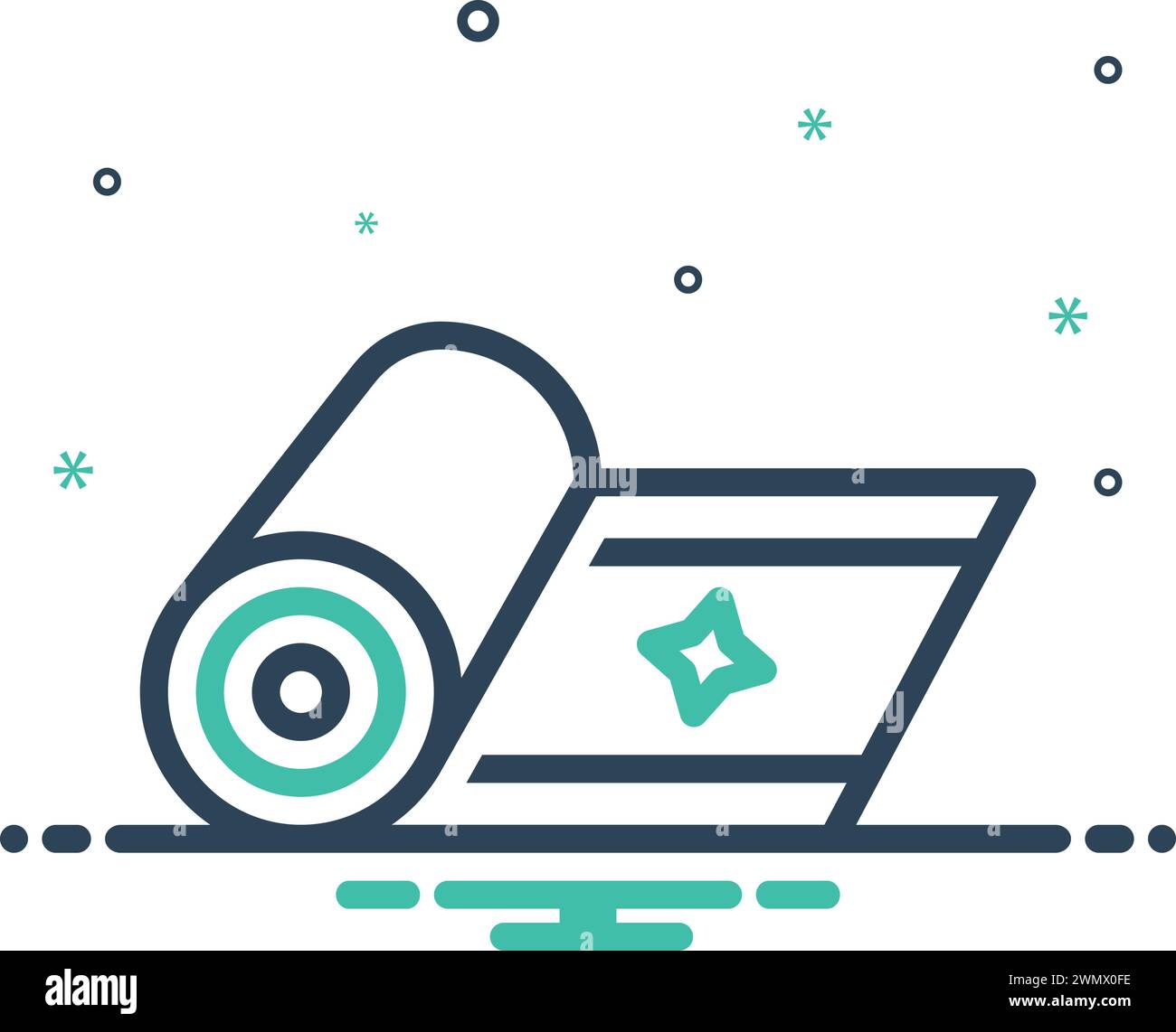 Rolls of floor mat Stock Vector Images - Alamy