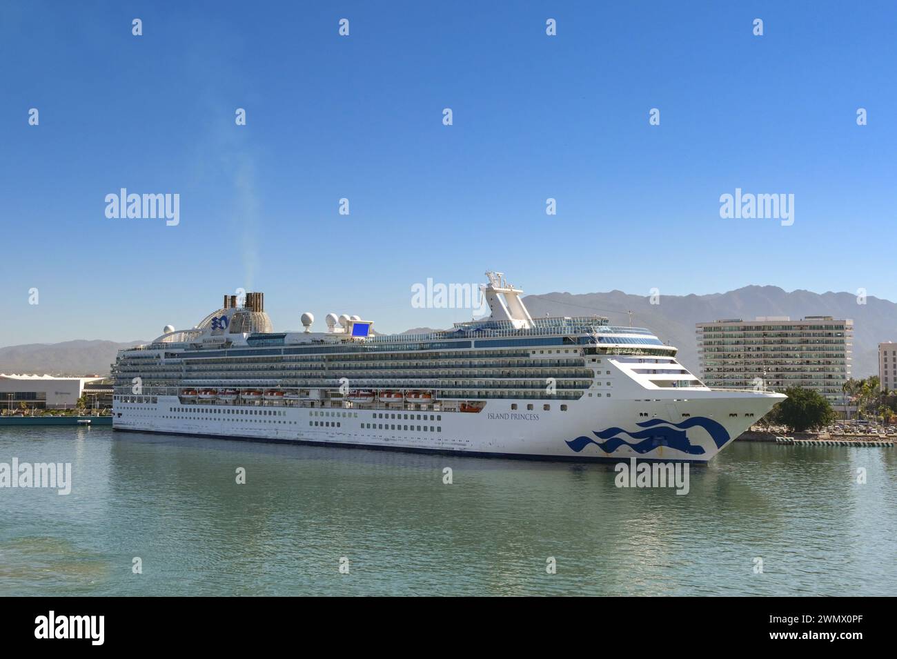 Puerto Vallarta, Mexico - 15 January 2024: Cruise ship Island Princess ...