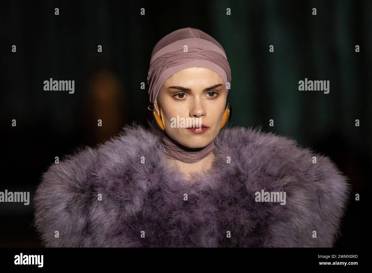 EDS NOTE: NUDITY - Models wear creations as part of the Saint Laurent ...