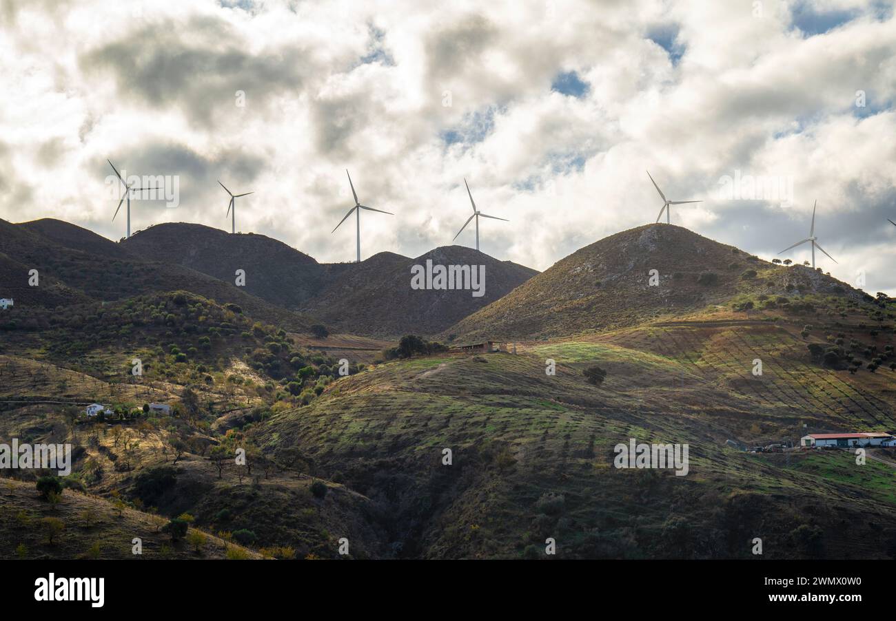 Beautiful wind turbine in the countryside . Wind Turbines Windmill ...