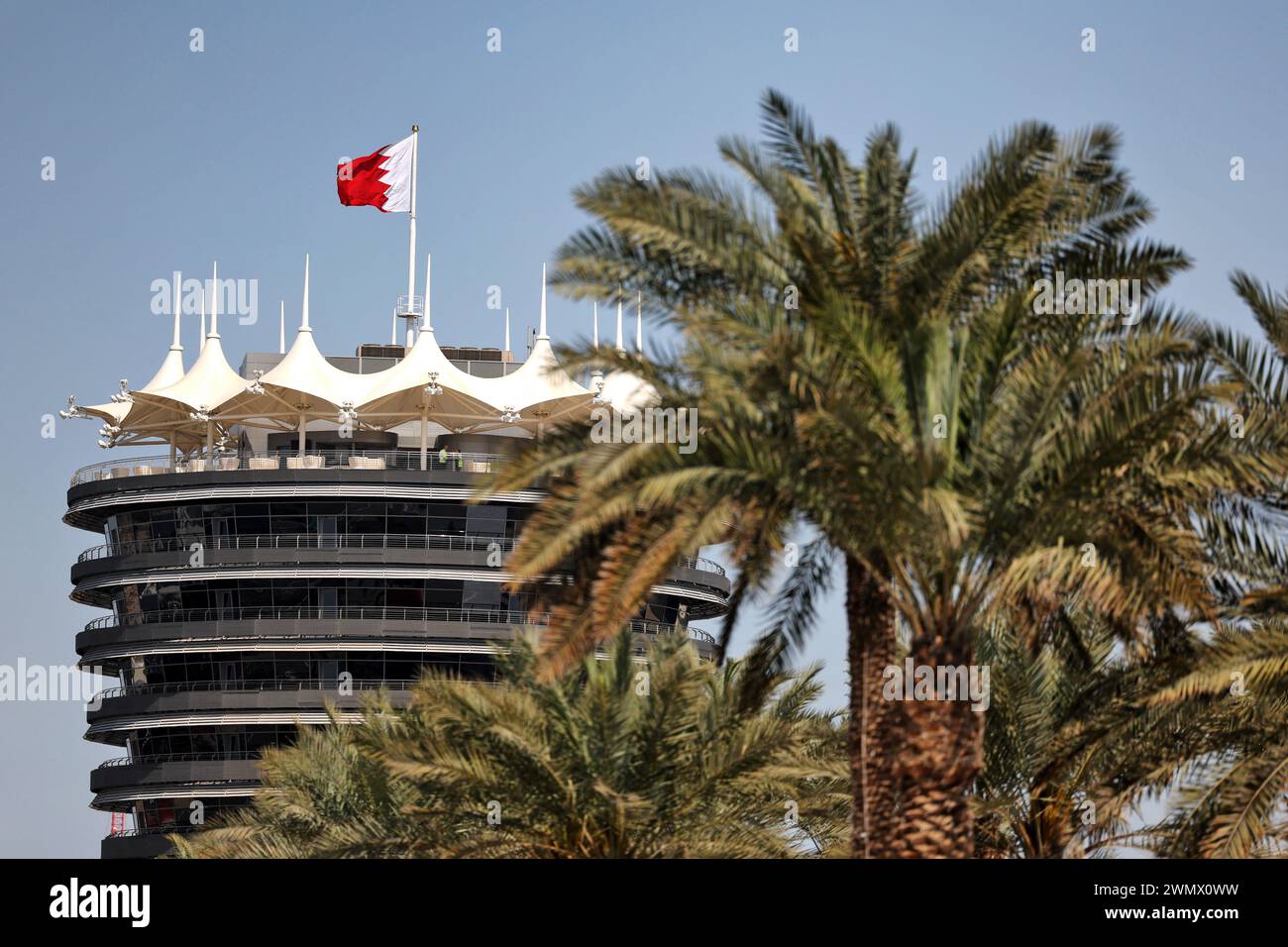 Sakhir, Bahrain. 28th Feb, 2024. Paddock atmosphere. 28.02.2024 ...