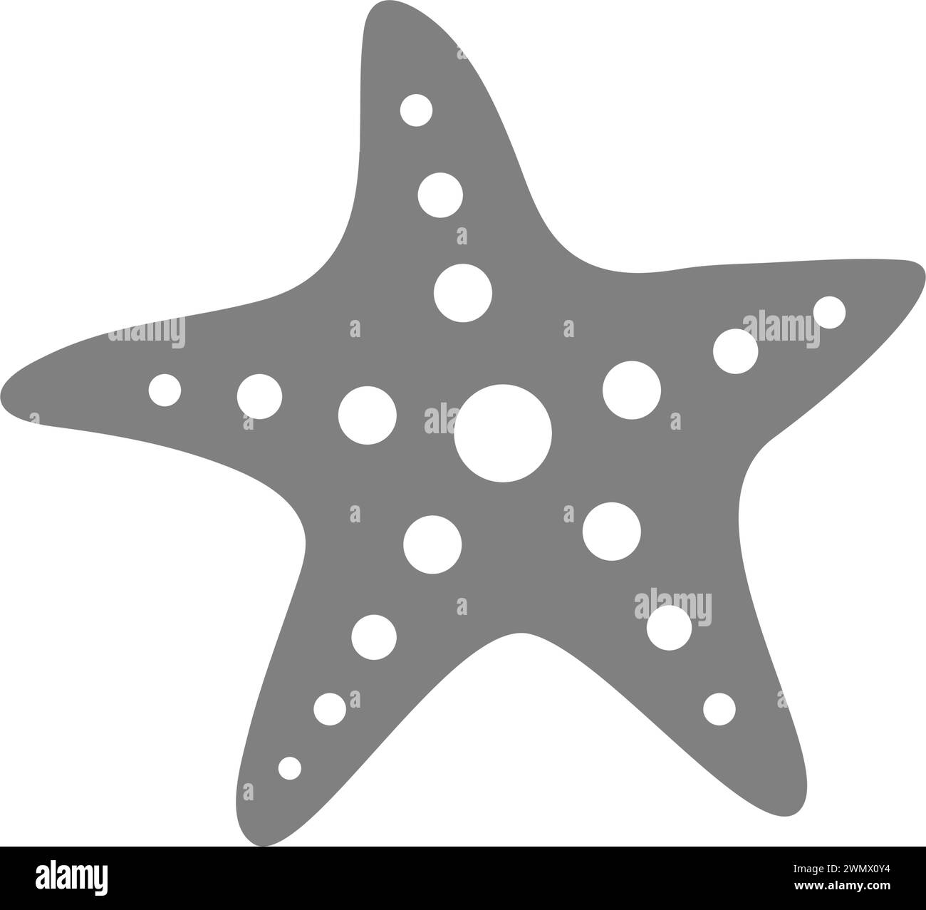 Starfish icon logo design template Stock Vector Image & Art - Alamy