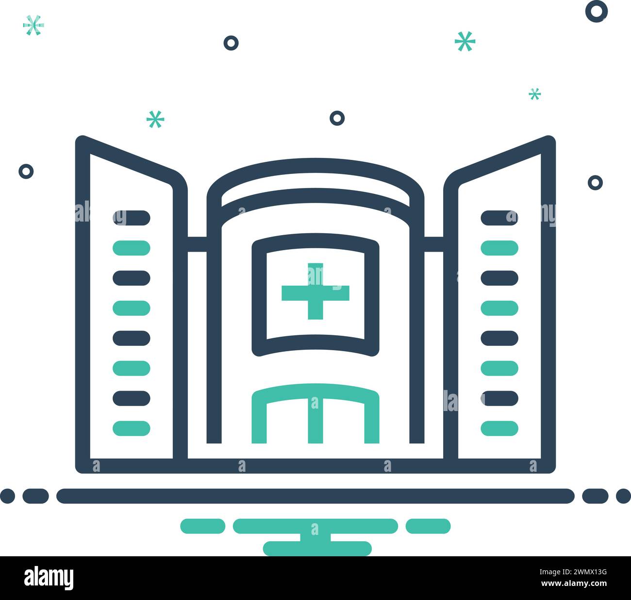 The center building Stock Vector Images - Alamy