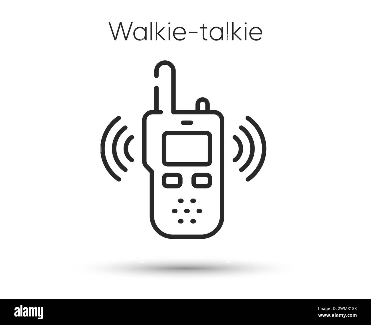 Walkie talkie logo hi-res stock photography and images - Alamy