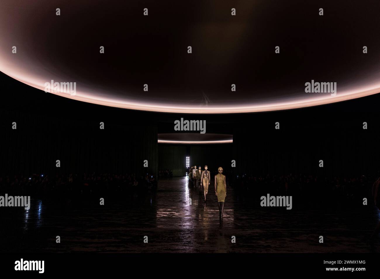 EDS NOTE: NUDITY - Models wear creations as part of the Saint Laurent ...