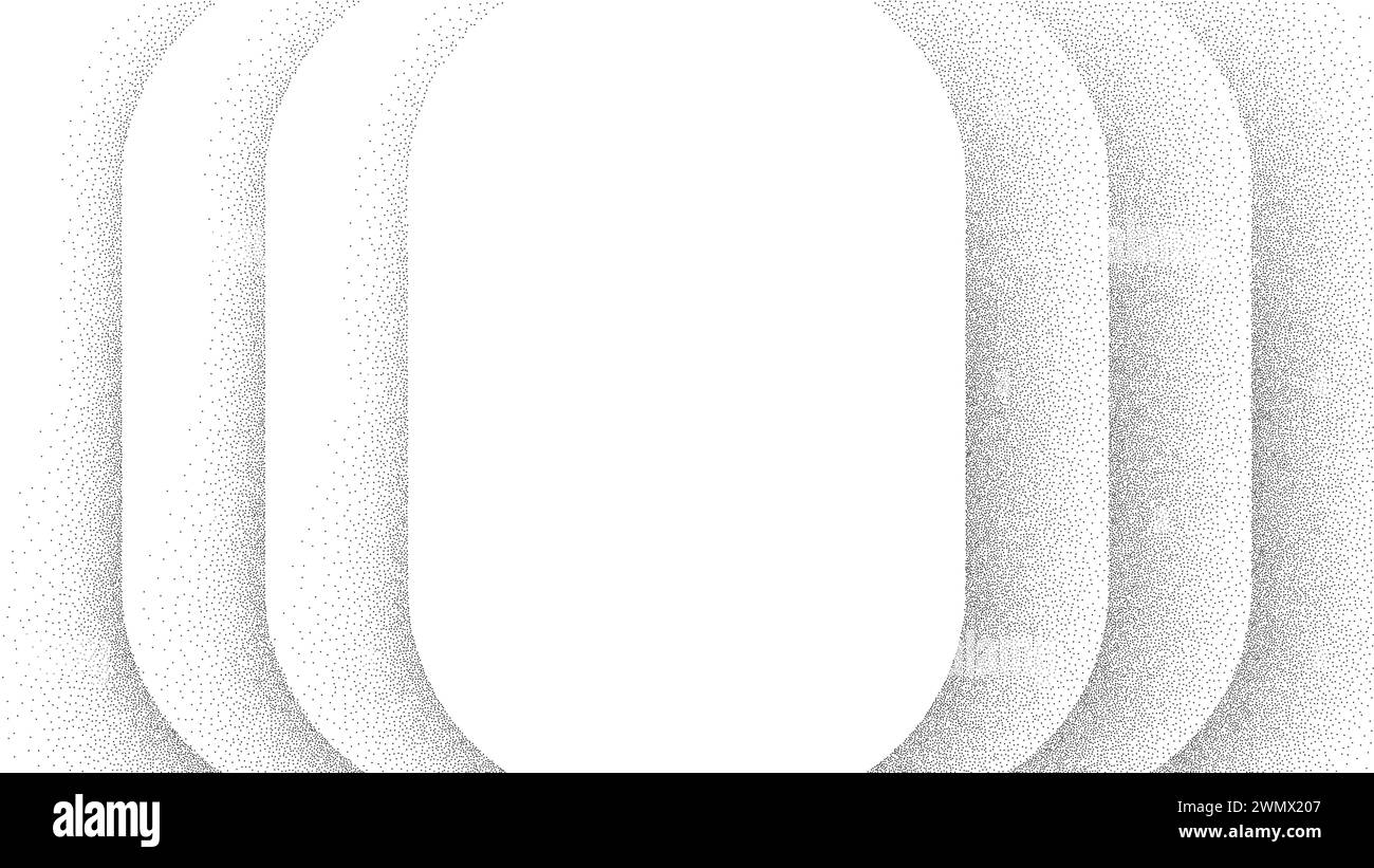 Circular noise grain background with round elements. Minimal abstract ...