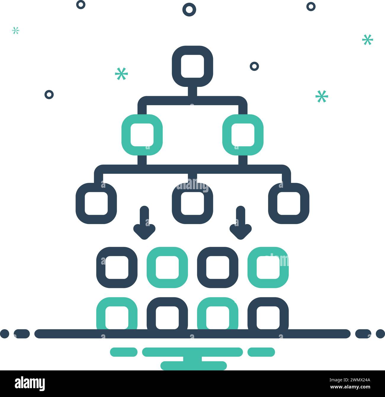 Icon for workflow,hierarchical Stock Vector Image & Art - Alamy