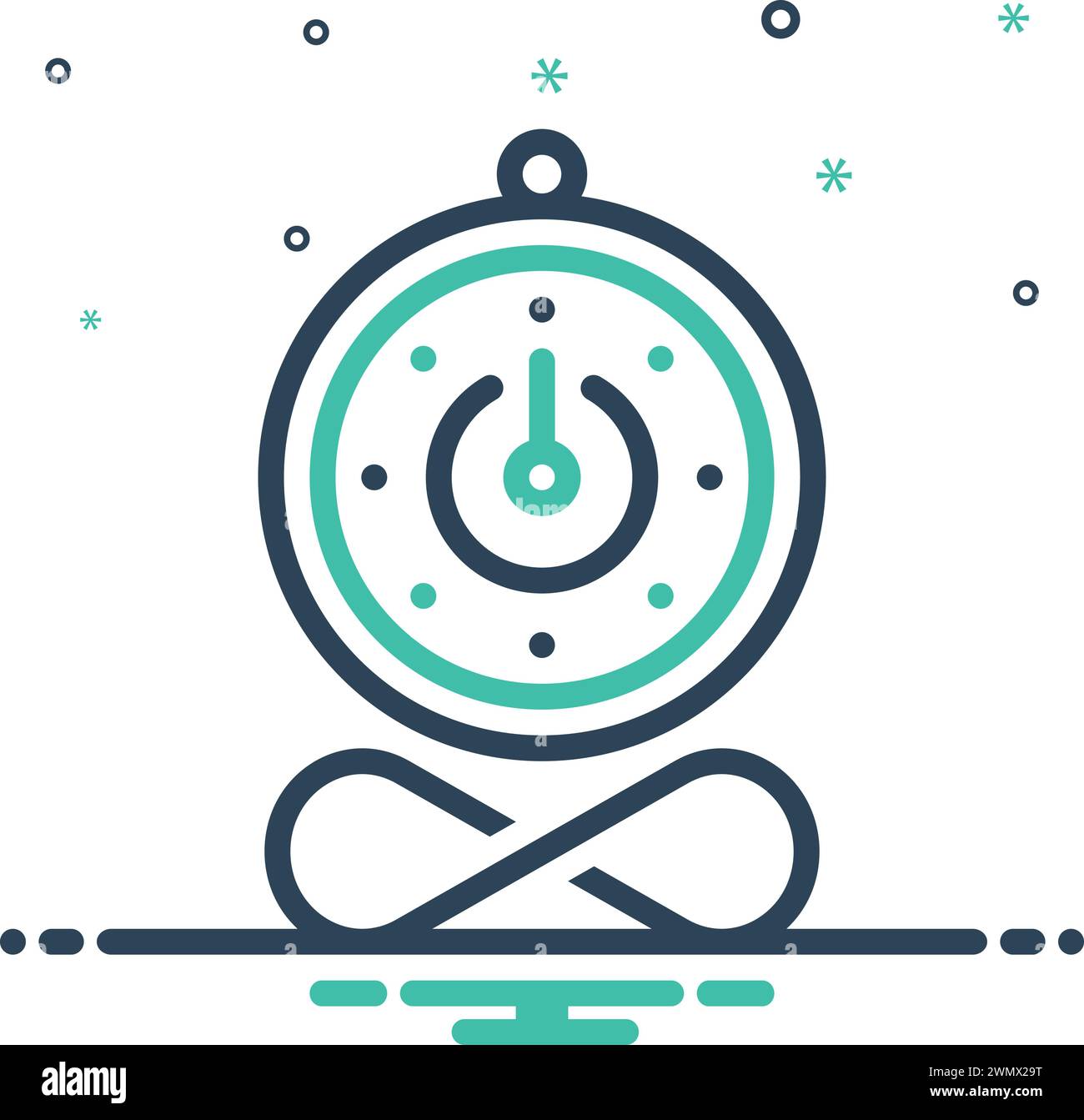 Infinity time clock Stock Vector Images - Alamy