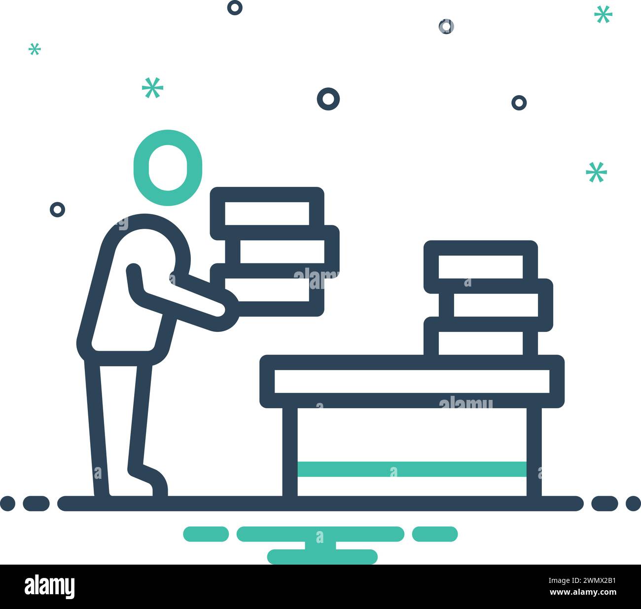 Book keeping illustration Stock Vector Images - Alamy