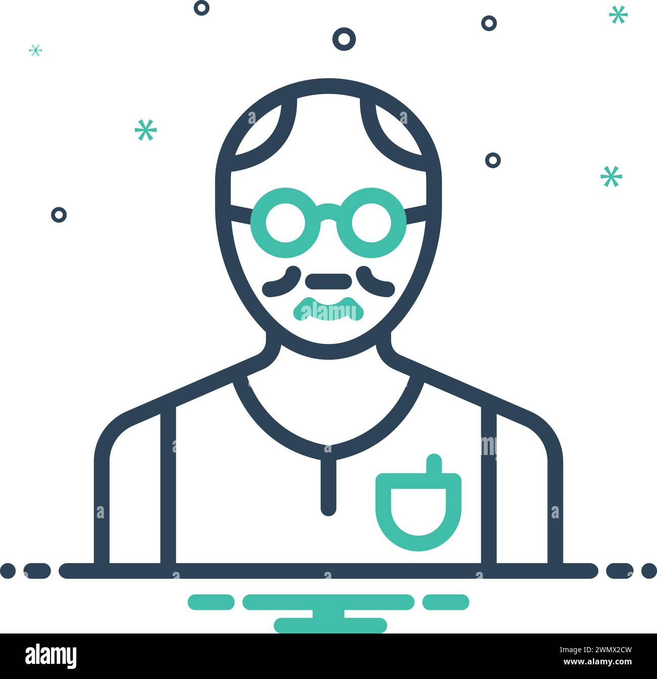 Aging elder Stock Vector Images - Alamy