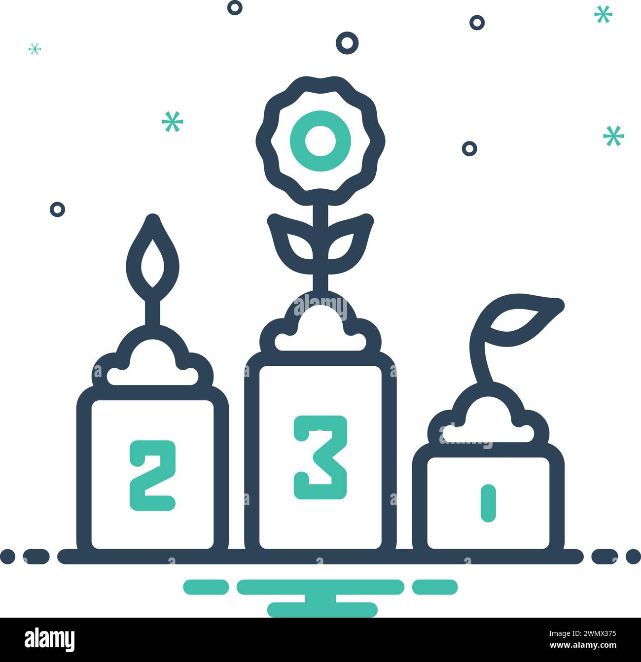 First sprout Stock Vector Images - Alamy