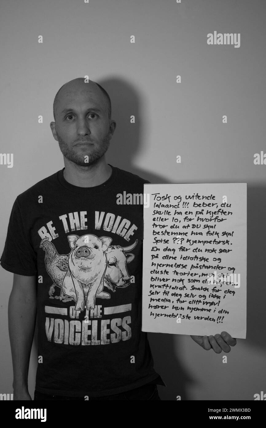 Michael Monberg, co-founder of the Vegan Party and leader of the party ...