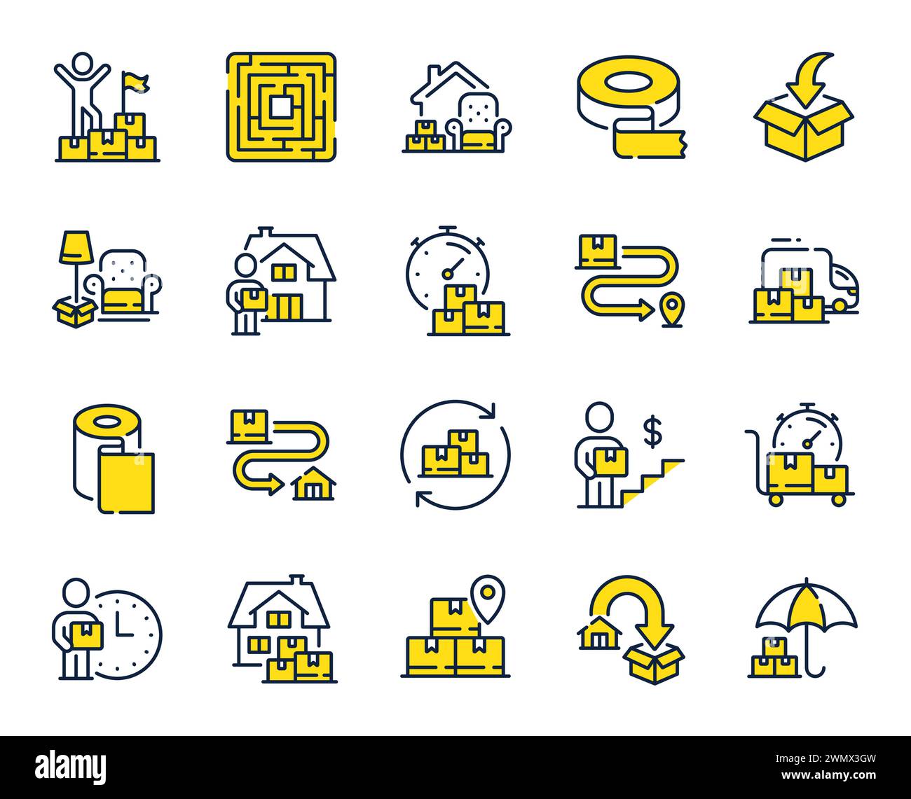 Furniture package Cut Out Stock Images & Pictures - Alamy