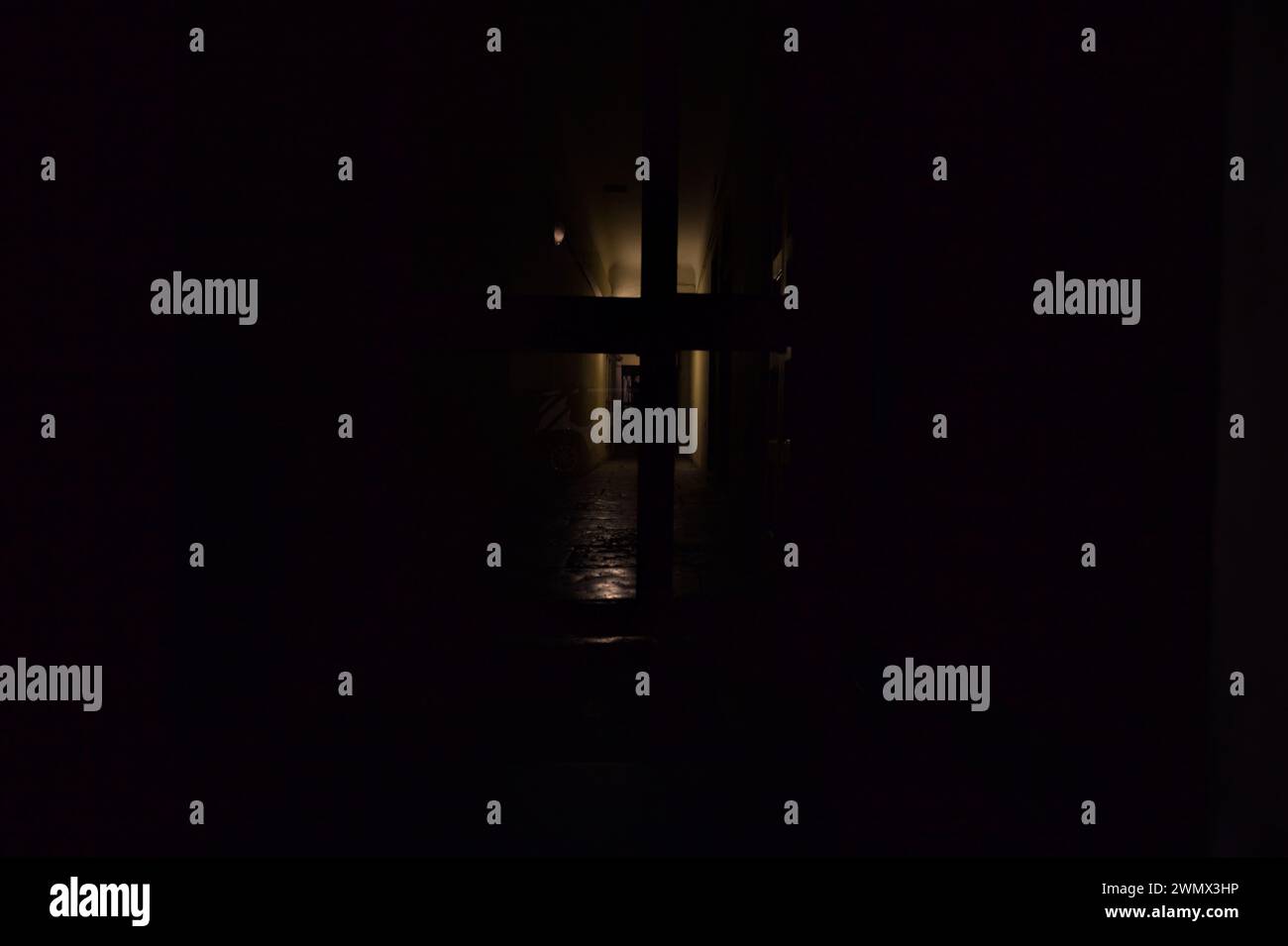 Back door house night hi-res stock photography and images - Alamy