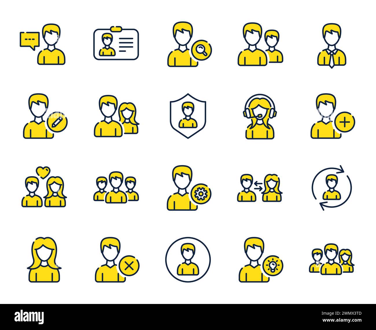 Simple simple profiles hi-res stock photography and images - Alamy