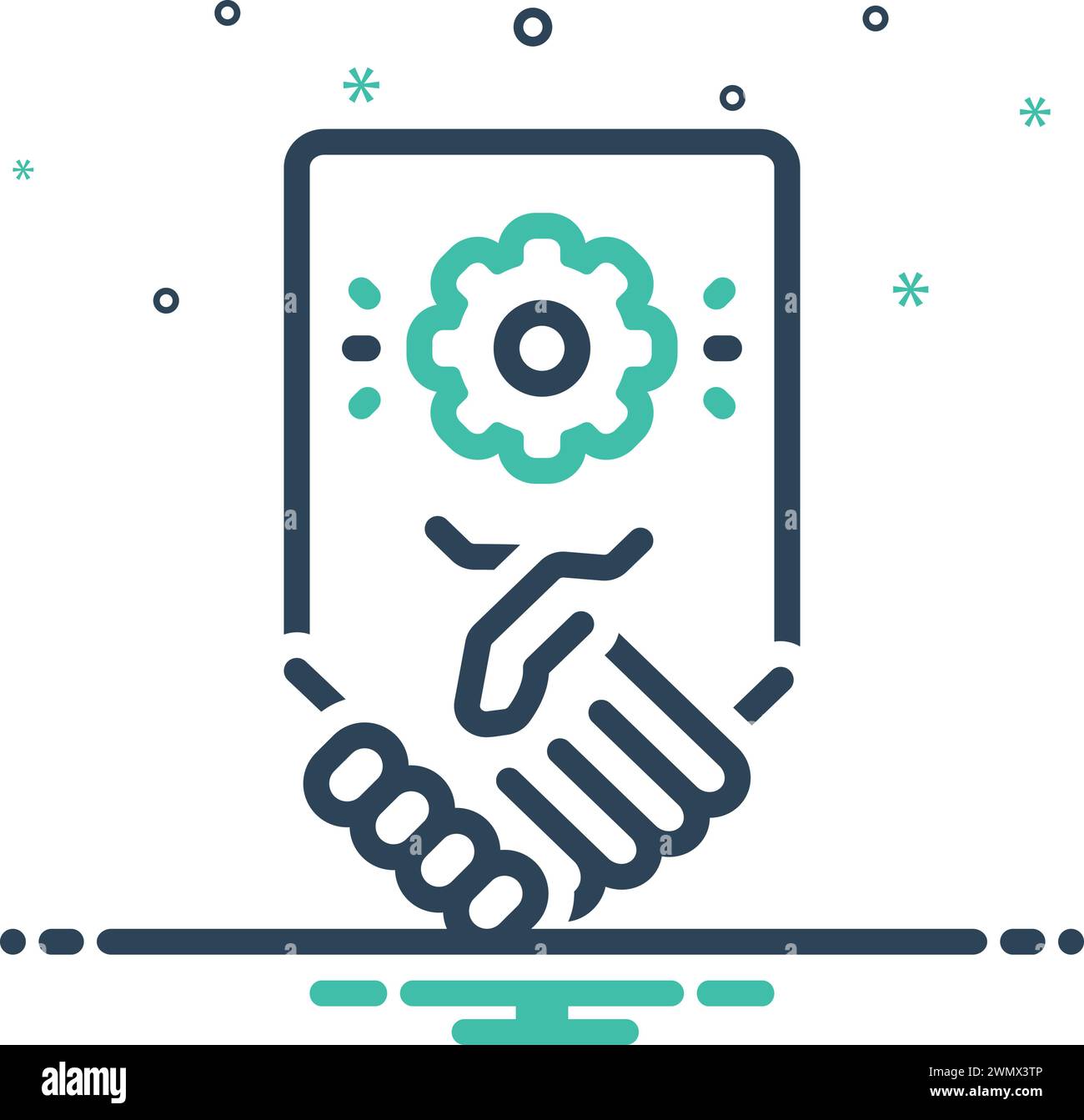 Partners agreement Stock Vector Images - Alamy