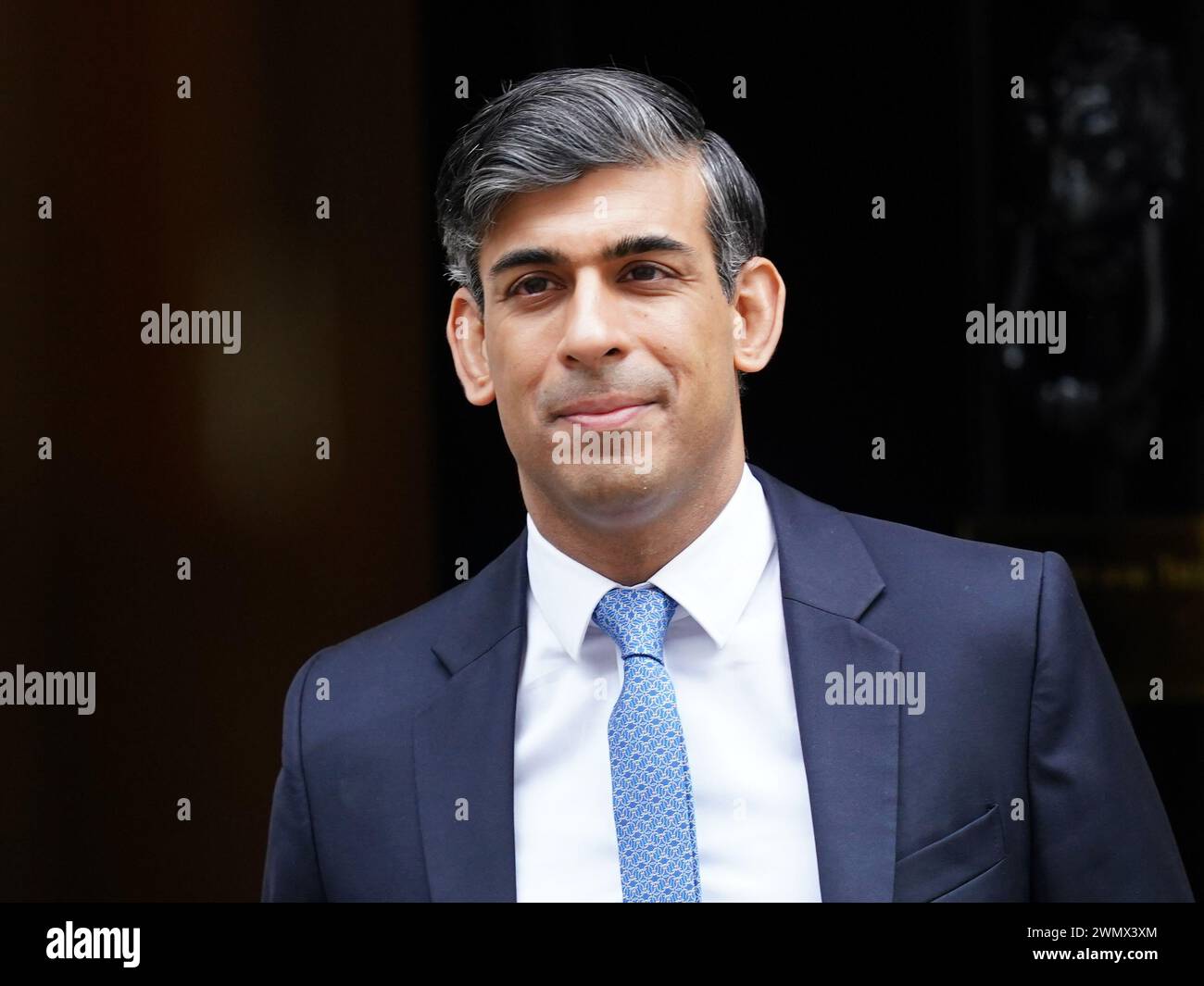 Prime Minister Rishi Sunak departs 10 Downing Street, London, to attend ...