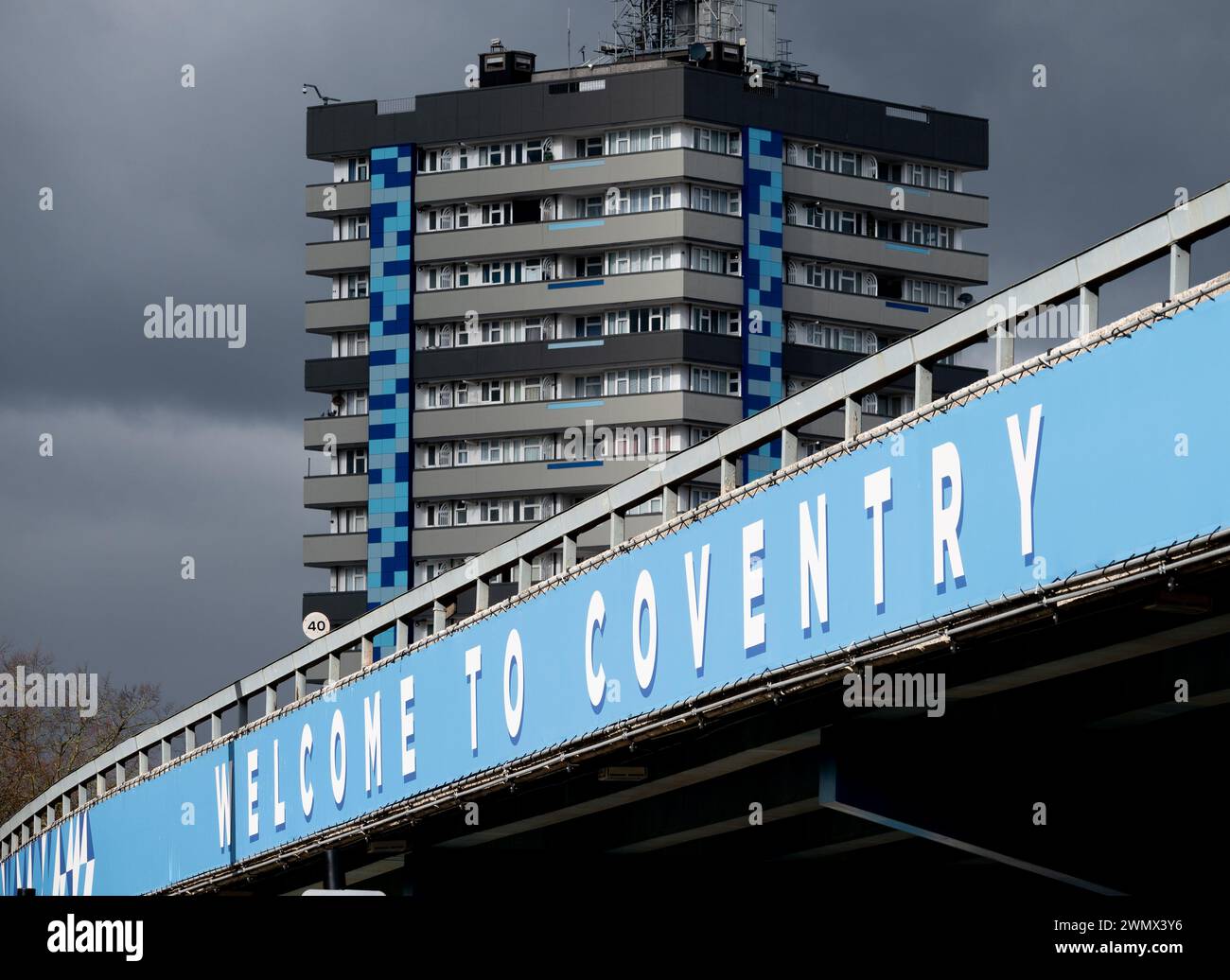 Welcome to Coventry sign on the Ring Road, Coventry, West Midlands ...