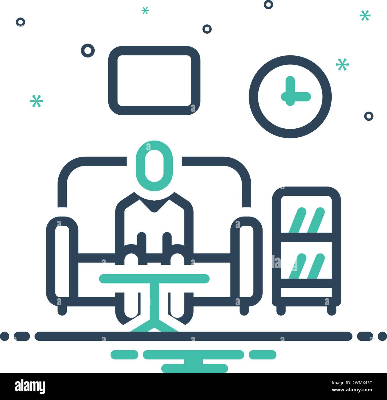 Icon for waiting,sit Stock Vector Image & Art - Alamy