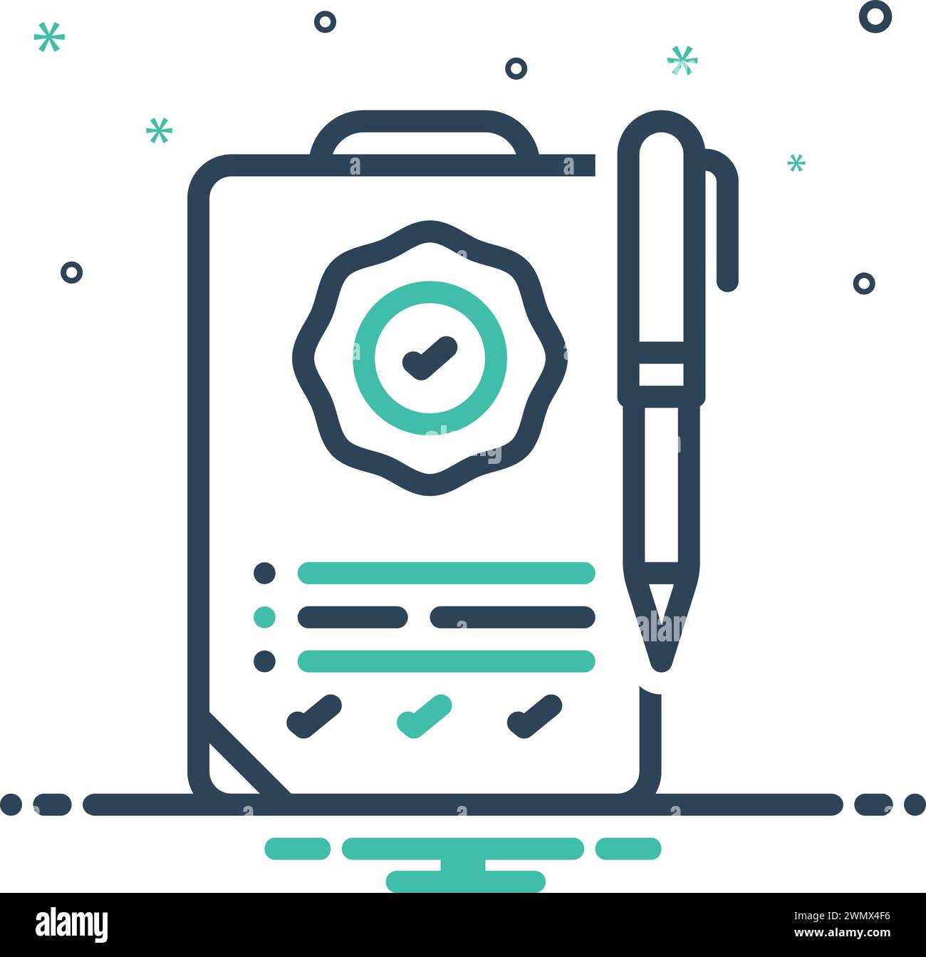 Icon for approved,avowed Stock Vector Image & Art - Alamy