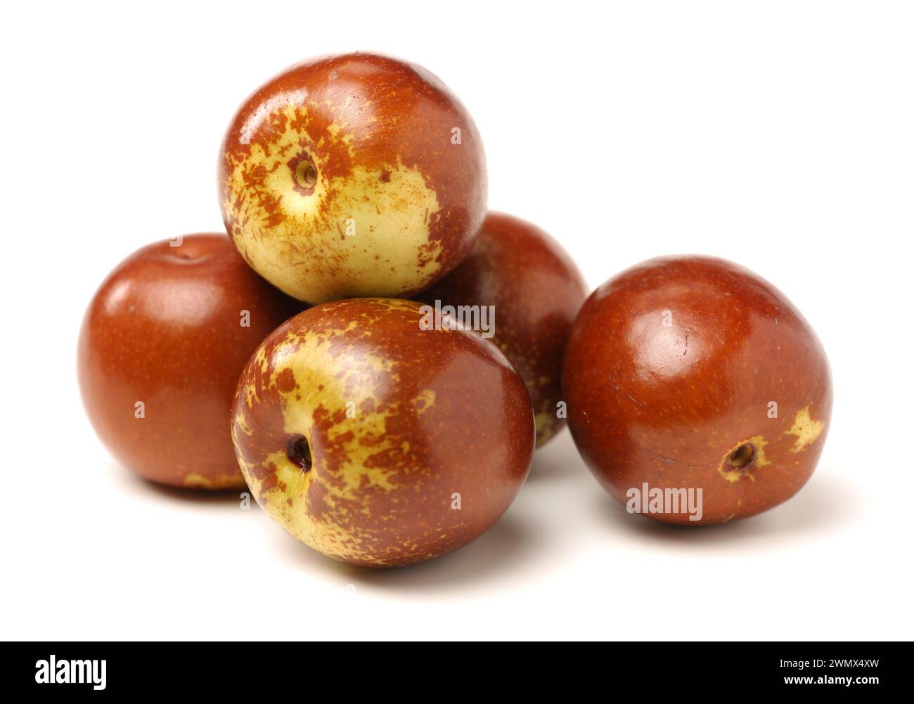 winter jujube on white background Stock Photo - Alamy