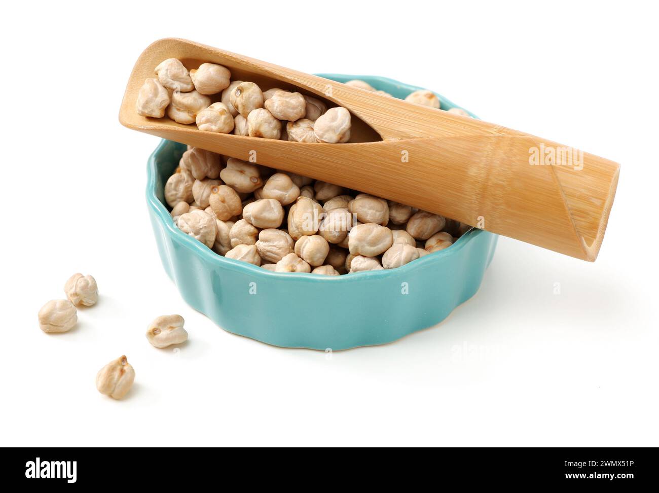 chickpeas on white background Stock Photo - Alamy