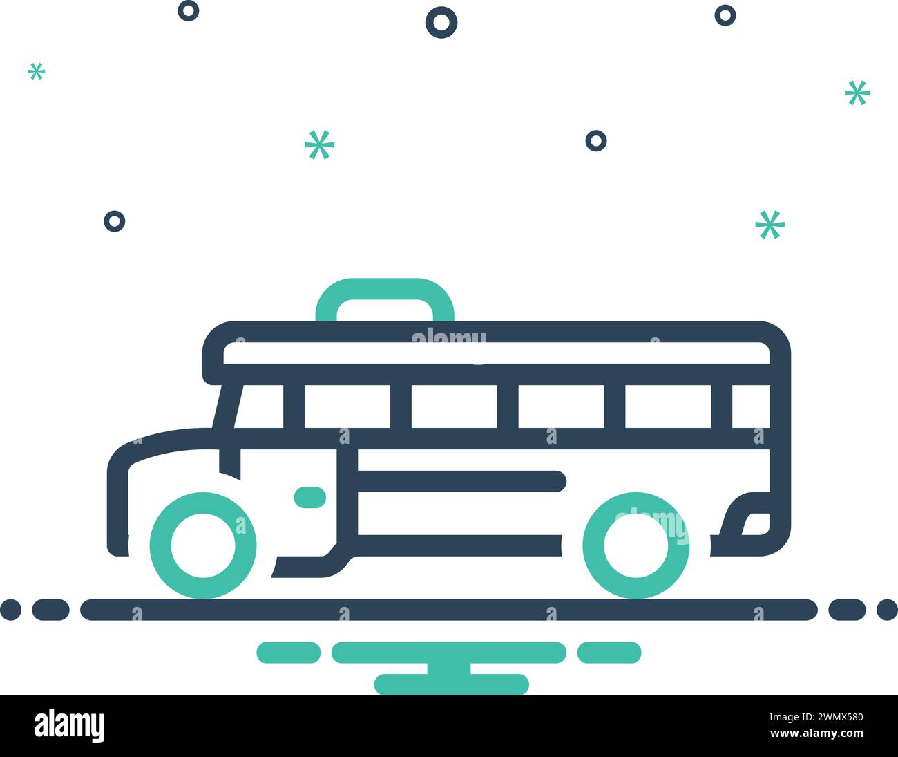 Icon for school bus,transportation facility Stock Vector Image & Art ...