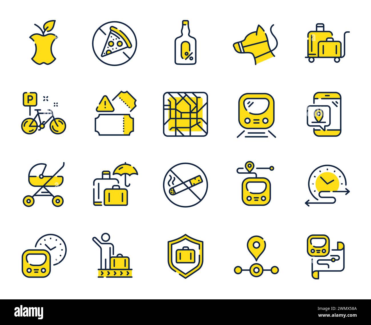 Underground metro line icons. Subway map, Station location and Behavior ...