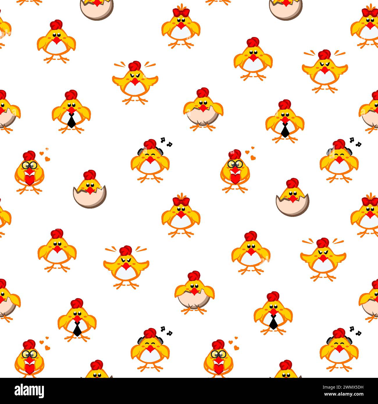 Seamless chick pattern Cut Out Stock Images & Pictures - Alamy