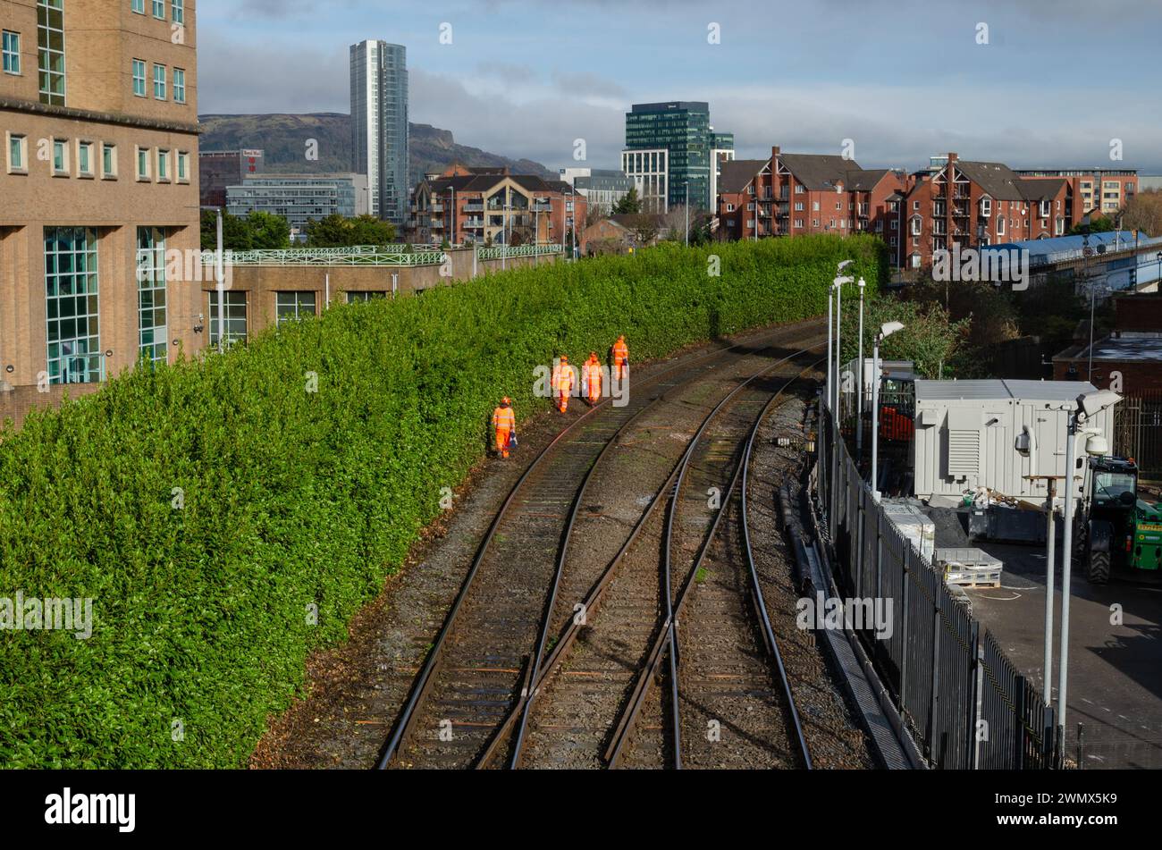 Belfast County Antrim Northern Ireland February 23 2024 - Railway ...